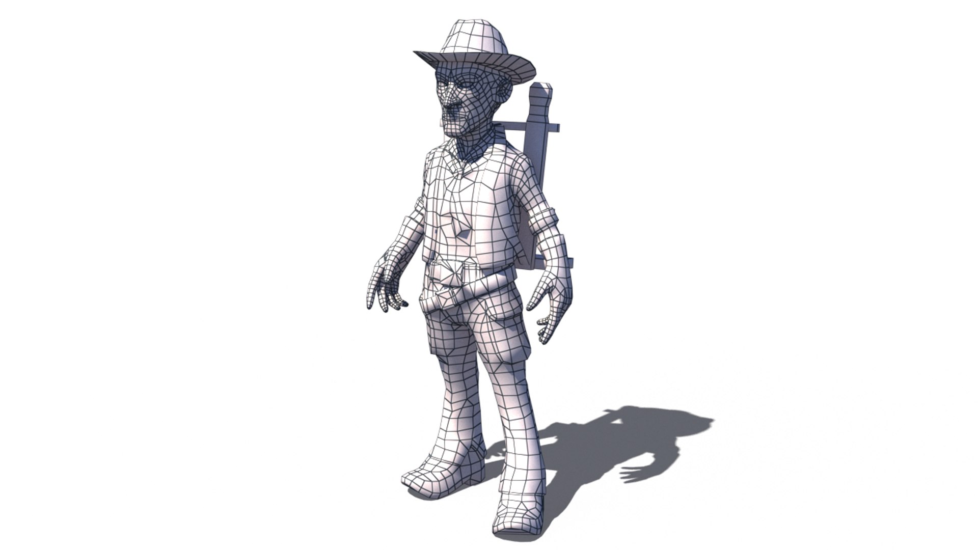 3D Cartoon Man Redcap Rigged Character - TurboSquid 1218734