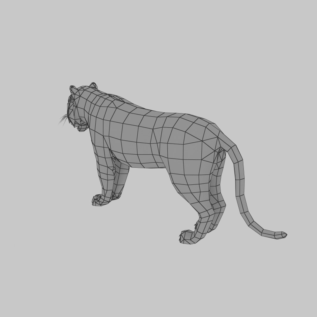 Cat Feline Tiger Obj