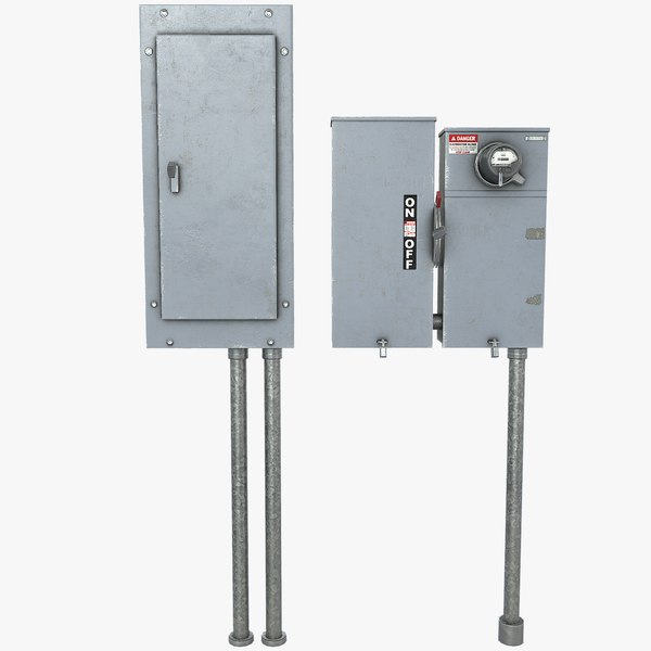 Electrical boxes panel 3D - TurboSquid 1359714