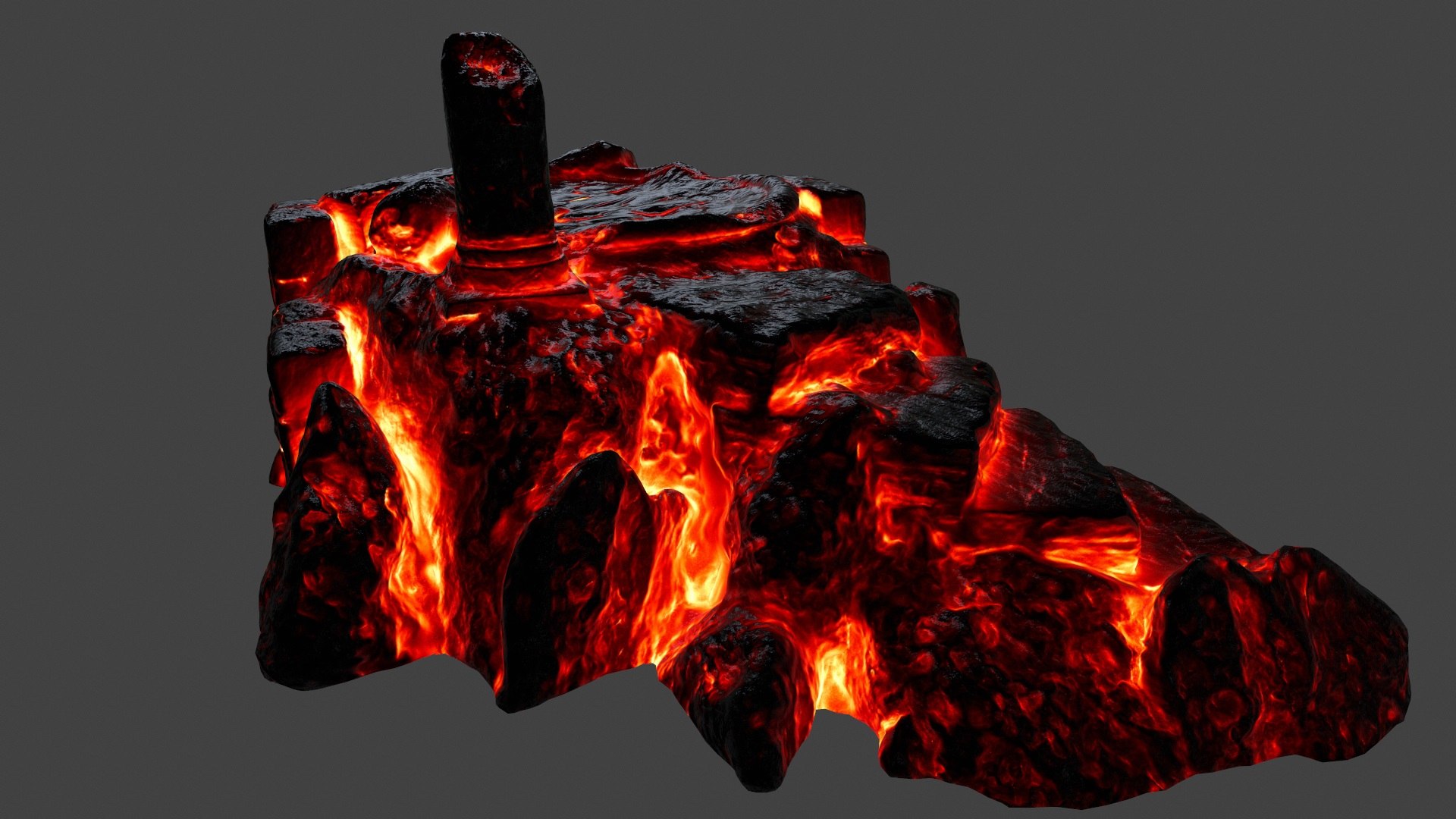 Lava temple 3D - TurboSquid 1169190