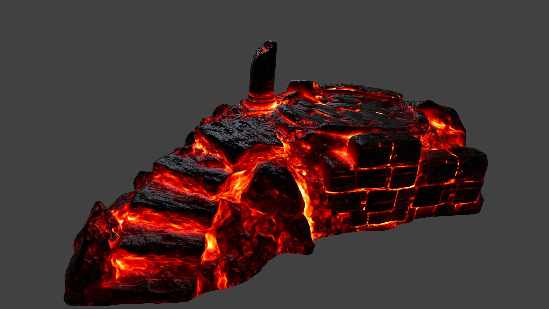 Lava temple 3D - TurboSquid 1169190