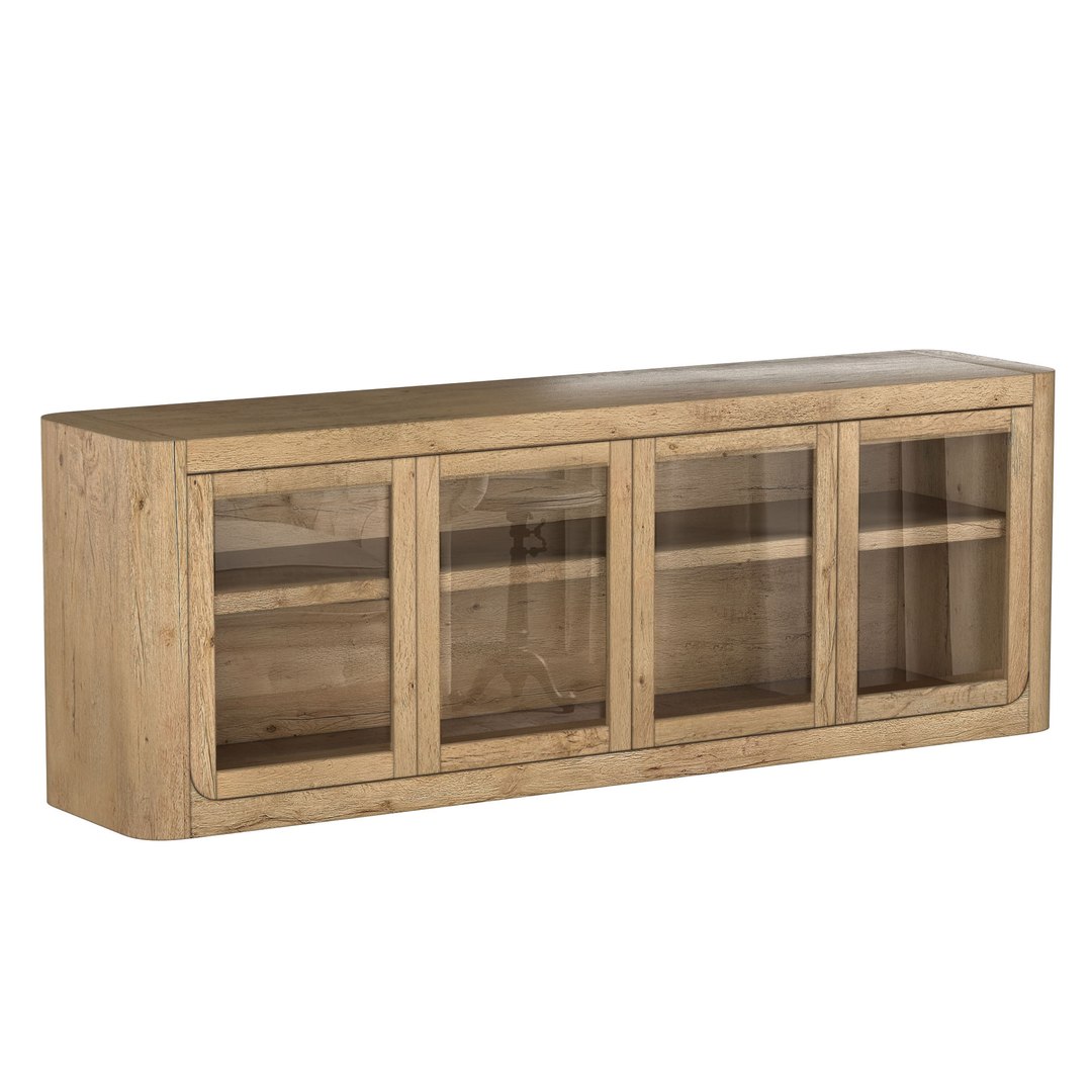 OSLO GLASS 4-DOOR MEDIA CONSOLE Model - TurboSquid 1922685
