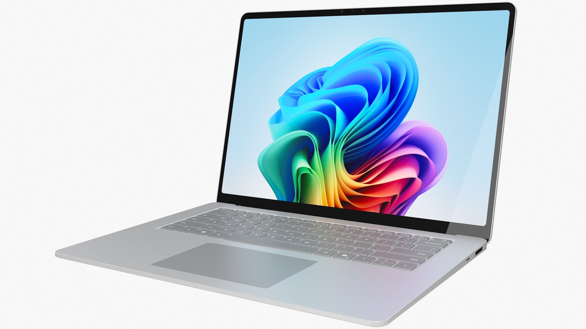 3D Model Microsoft Surface Laptop 2024 15 Rigged Black And Platinum ...