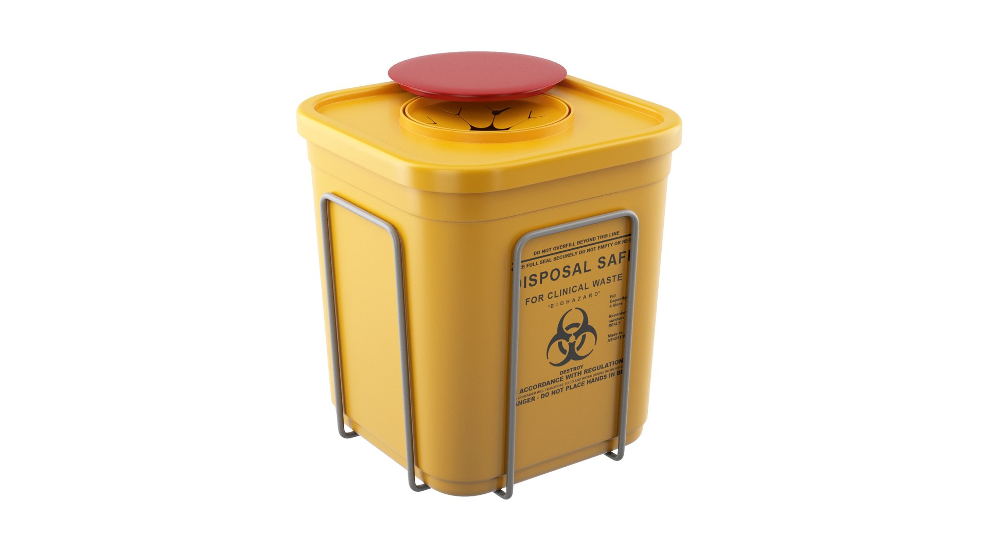 Sharps Container 3D Model - TurboSquid 2341151