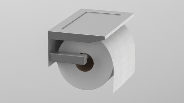 3D bathroom accessories shower toilet paper model - TurboSquid 1514026