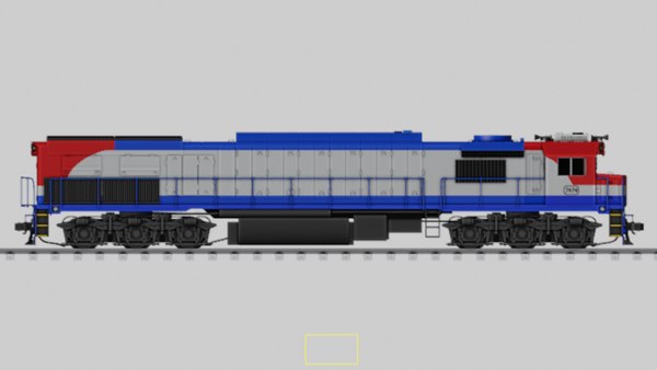EMD GT26CW 2 한국 기관차 열차 3D 모델 - TurboSquid 2143613