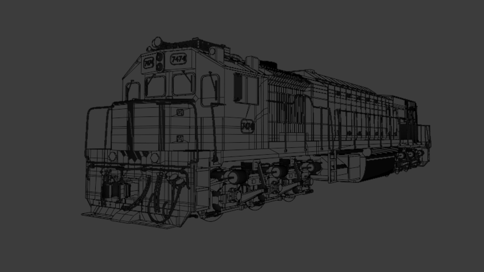 3D EMD GT26CW 2 South Korea Locomotive Train - TurboSquid 2143613