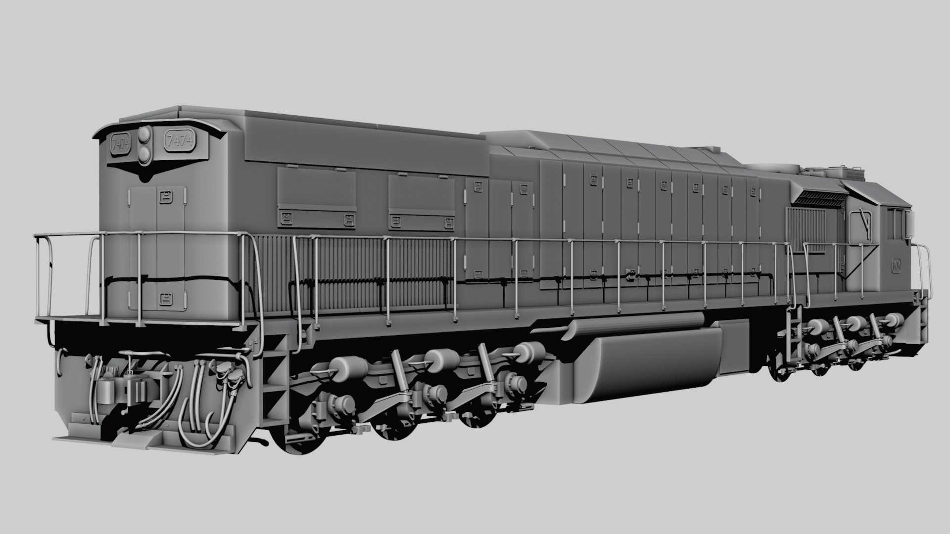 3D EMD GT26CW 2 South Korea Locomotive Train - TurboSquid 2143613