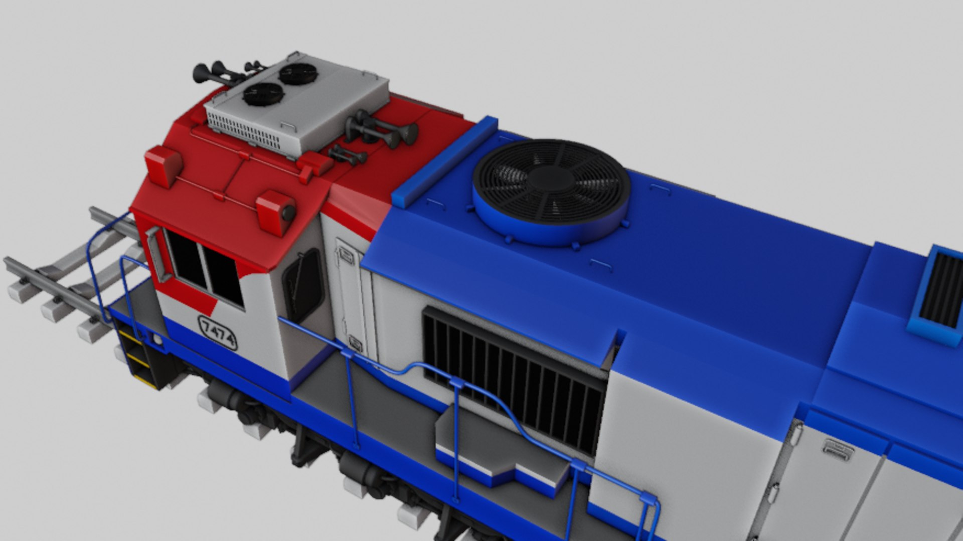 3D EMD GT26CW 2 South Korea Locomotive Train - TurboSquid 2143613