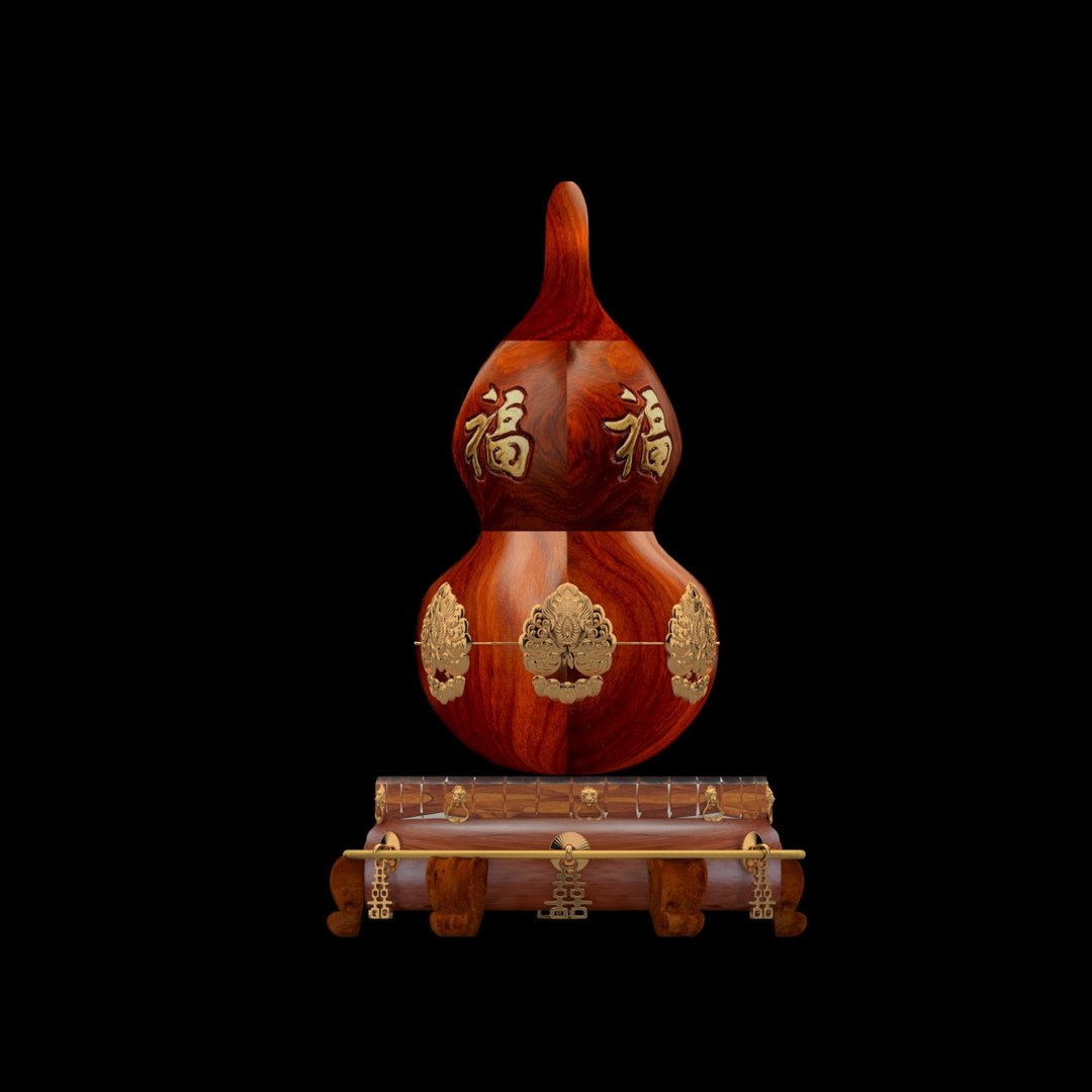 Chinese Gourd 3D Model - TurboSquid 1577165