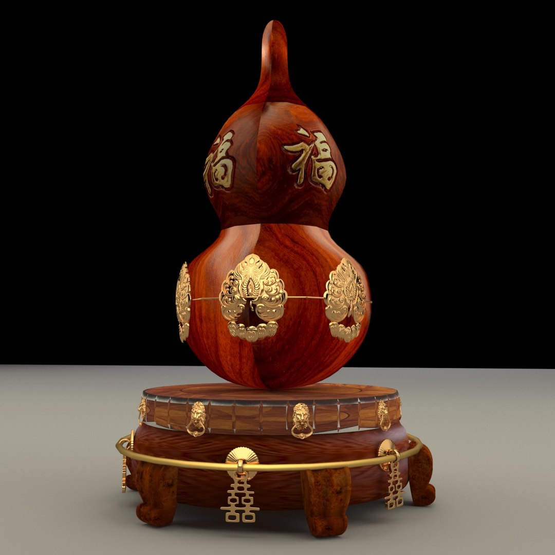 Chinese Gourd 3D Model - TurboSquid 1577165