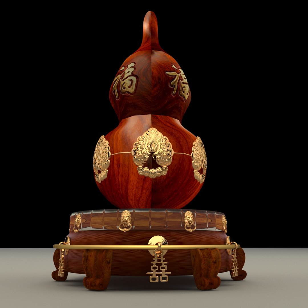 Chinese Gourd 3D Model - TurboSquid 1577165