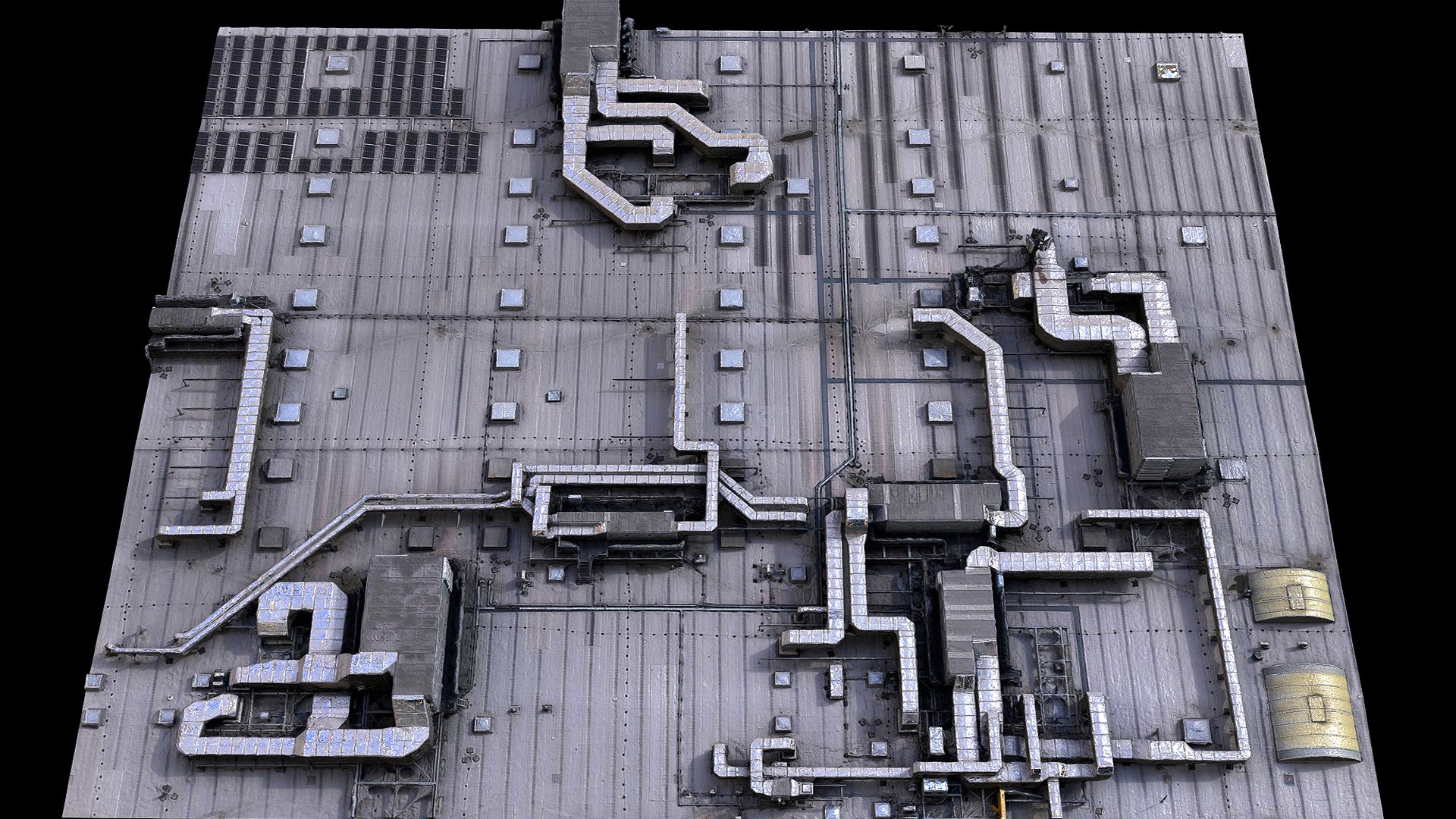 Factory Roof Airvents Vent-systems Kitbash Photogrammetry 3D Model - TurboSquid 2338401