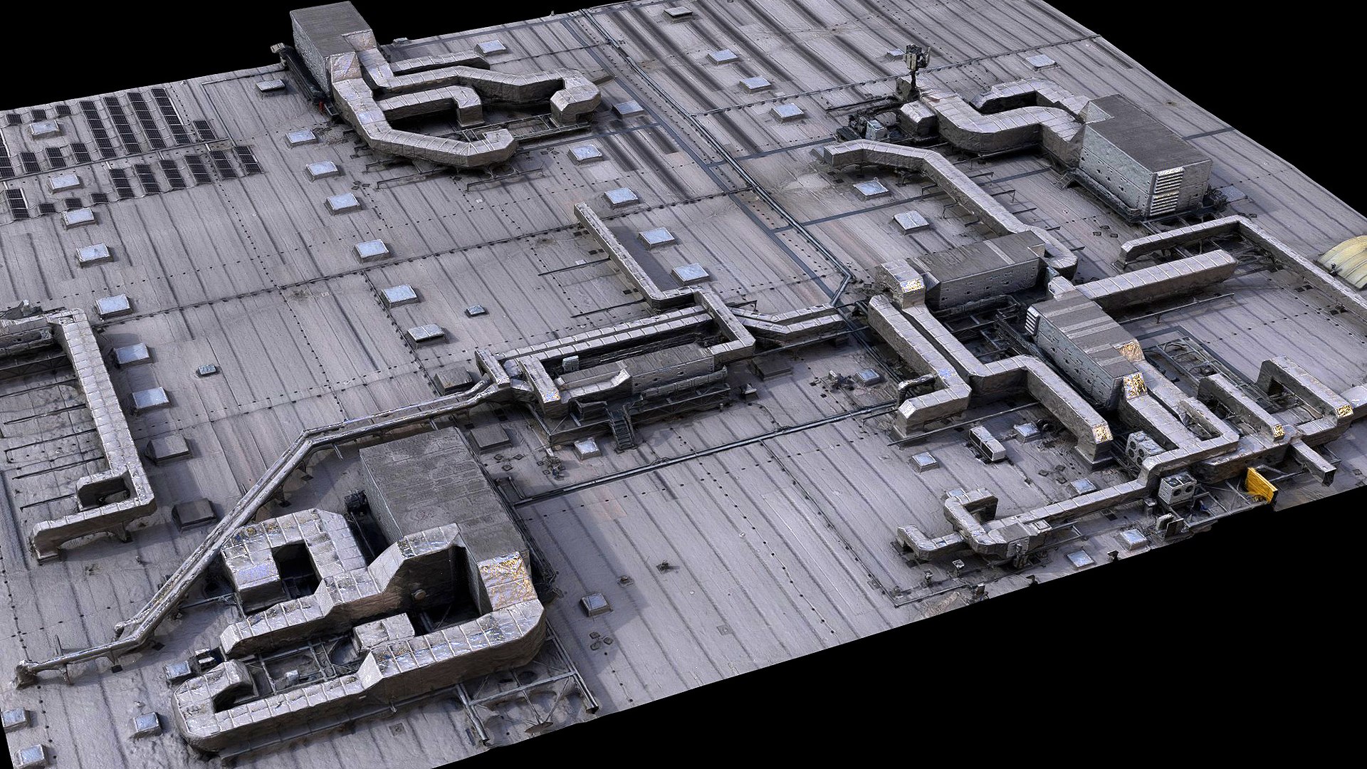 Factory Roof Airvents Vent-systems Kitbash Photogrammetry 3D Model - TurboSquid 2338401