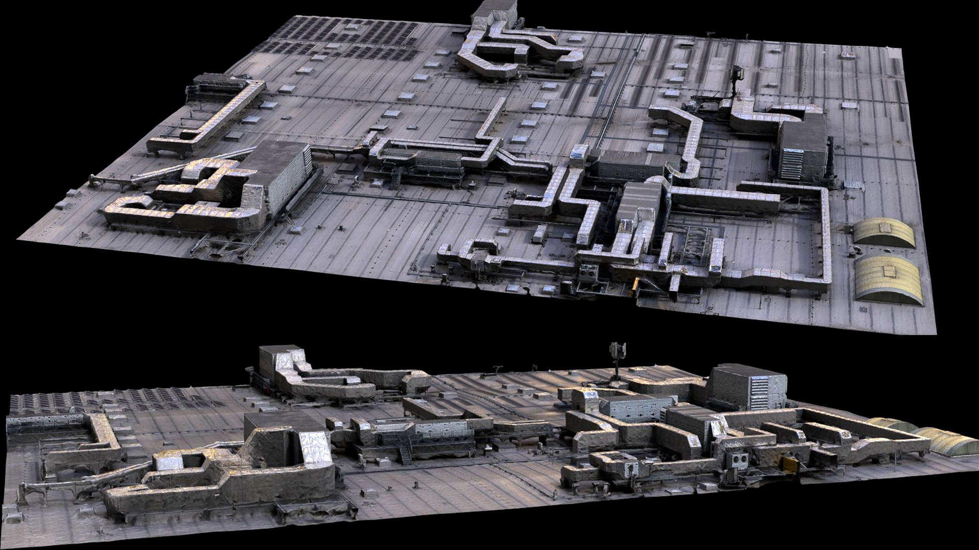 Factory Roof Airvents Vent-systems Kitbash Photogrammetry 3D Model - TurboSquid 2338401