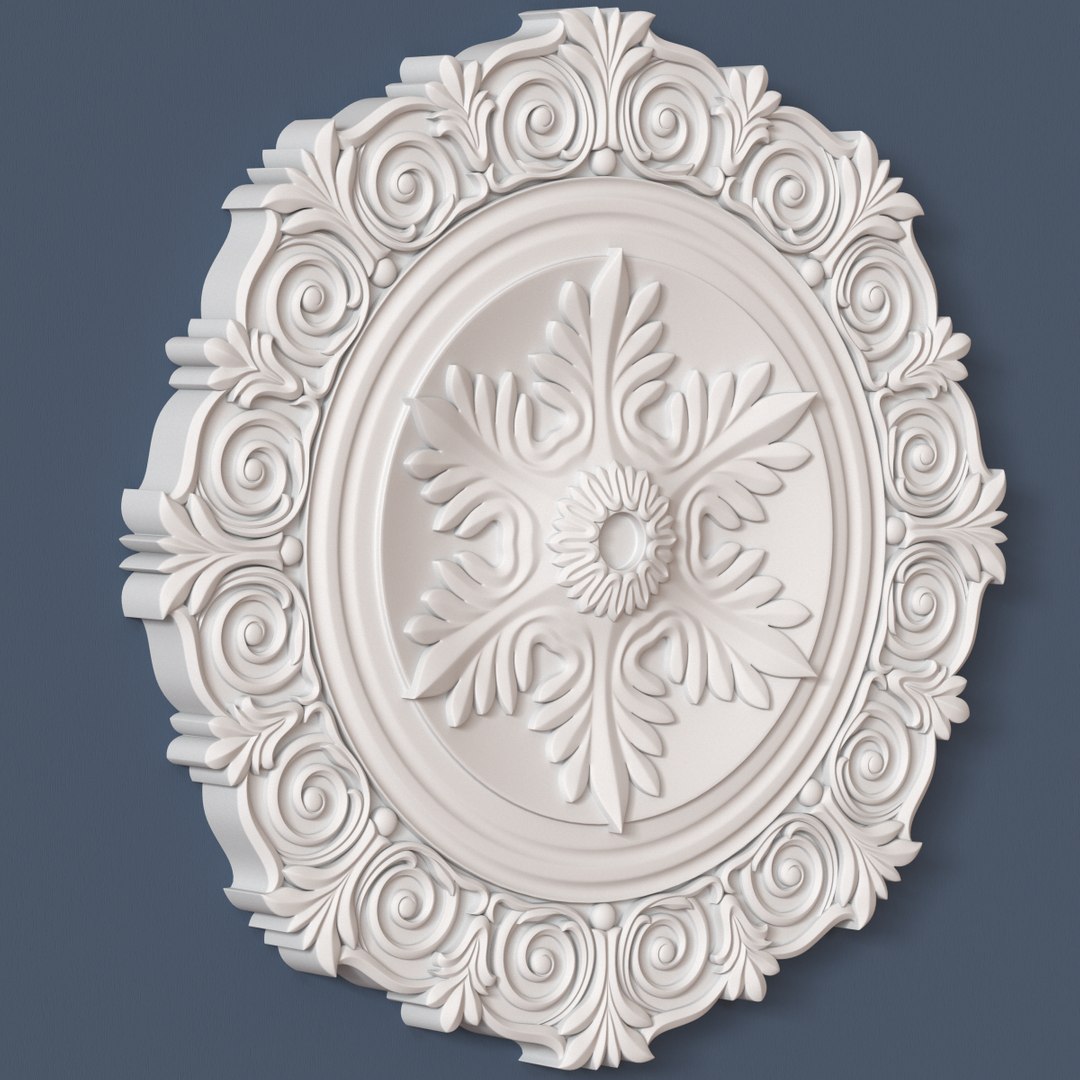 3d Model Ceiling Medallion