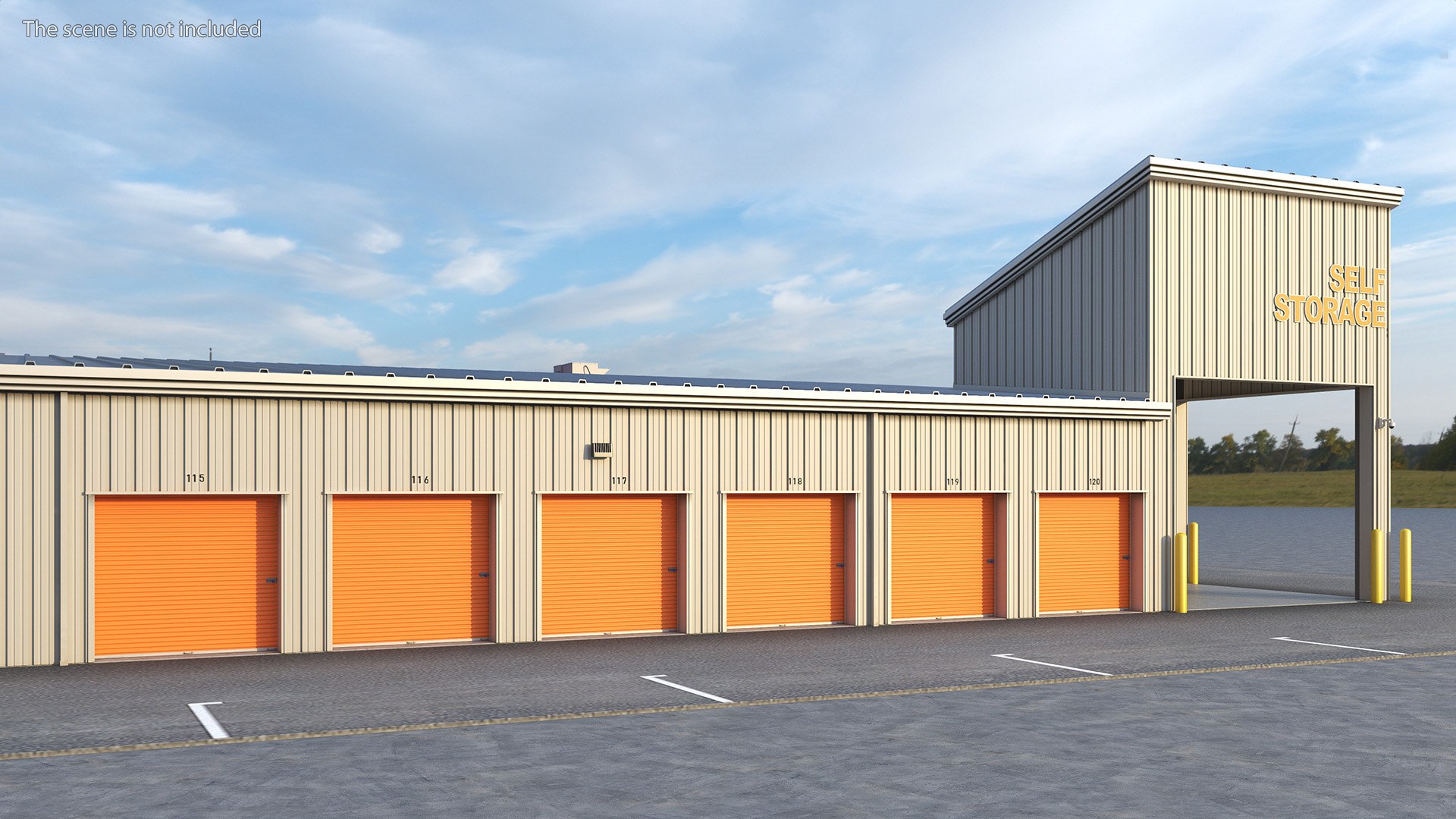 3D Storage Unit Building model - TurboSquid 2080762