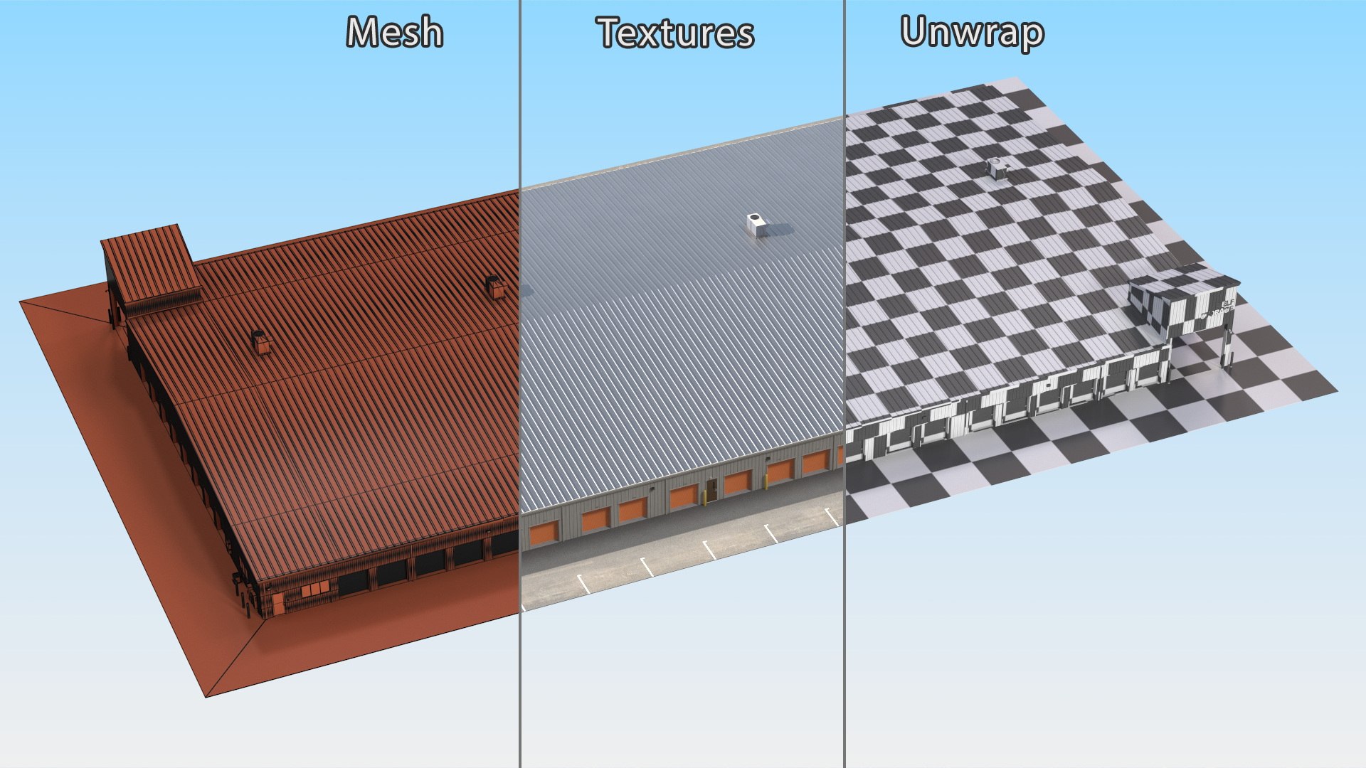 3D Storage Unit Building model - TurboSquid 2080762