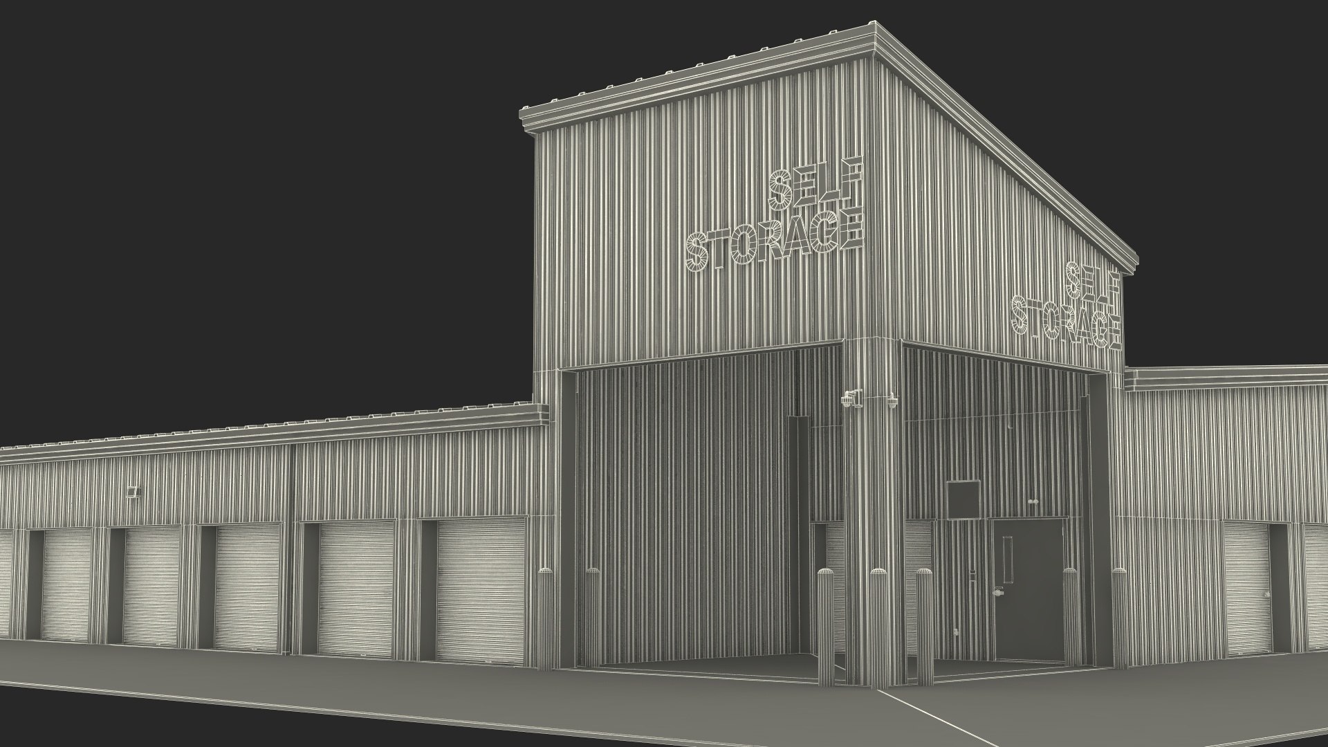 3D Storage Unit Building model - TurboSquid 2080762