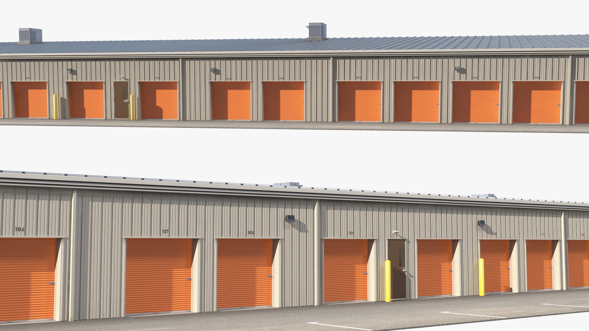 3D Storage Unit Building model - TurboSquid 2080762