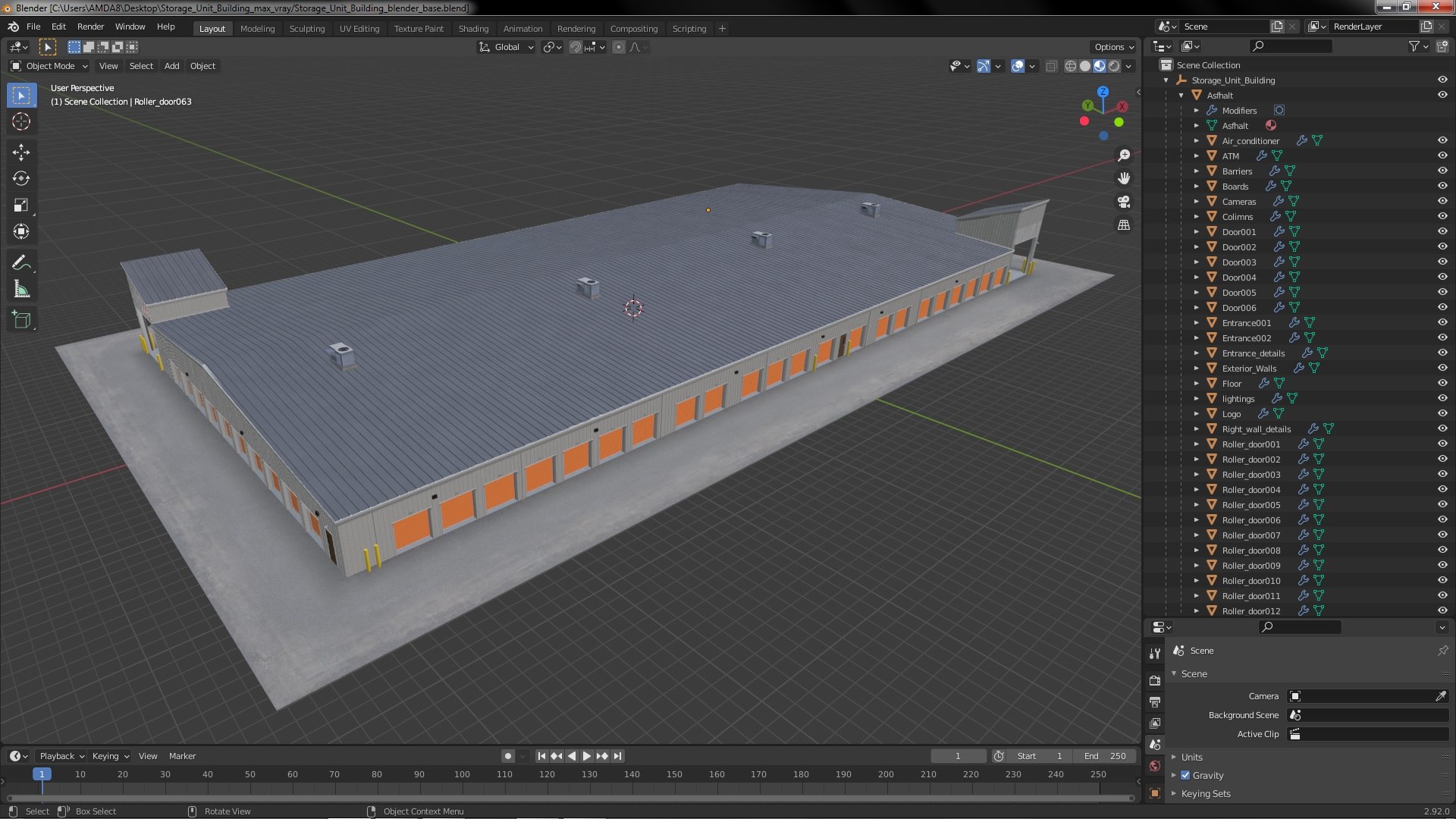 3D Storage Unit Building model - TurboSquid 2080762