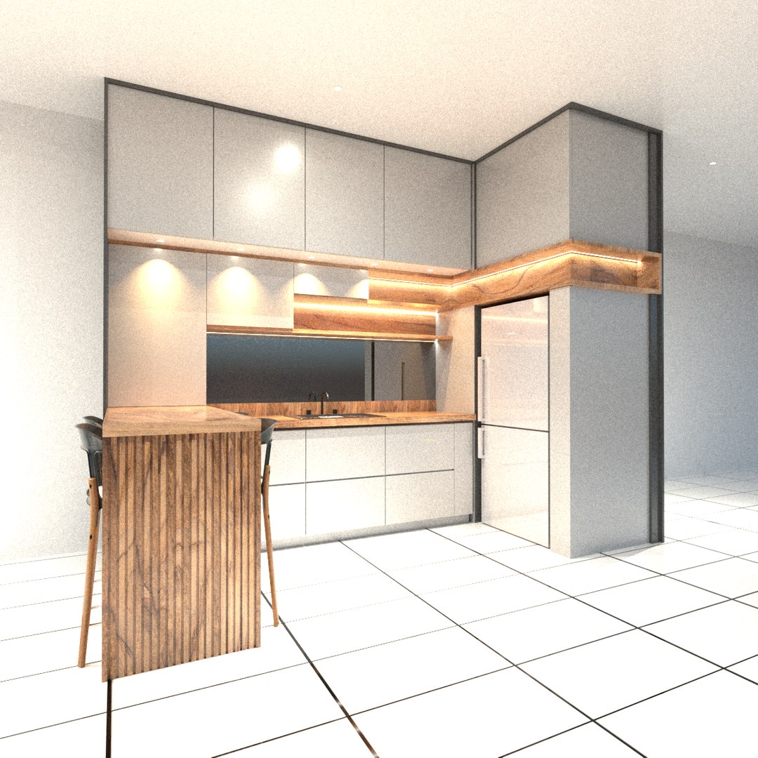 Modern Kitchen Pantry 3D Model - TurboSquid 1768704