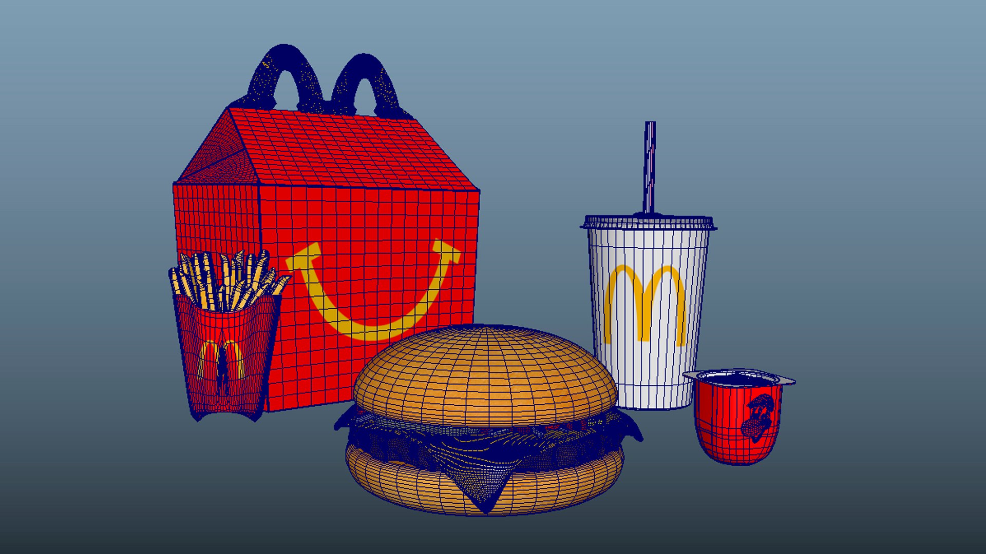 Mcdonalds Food 3D Model - TurboSquid 1556233