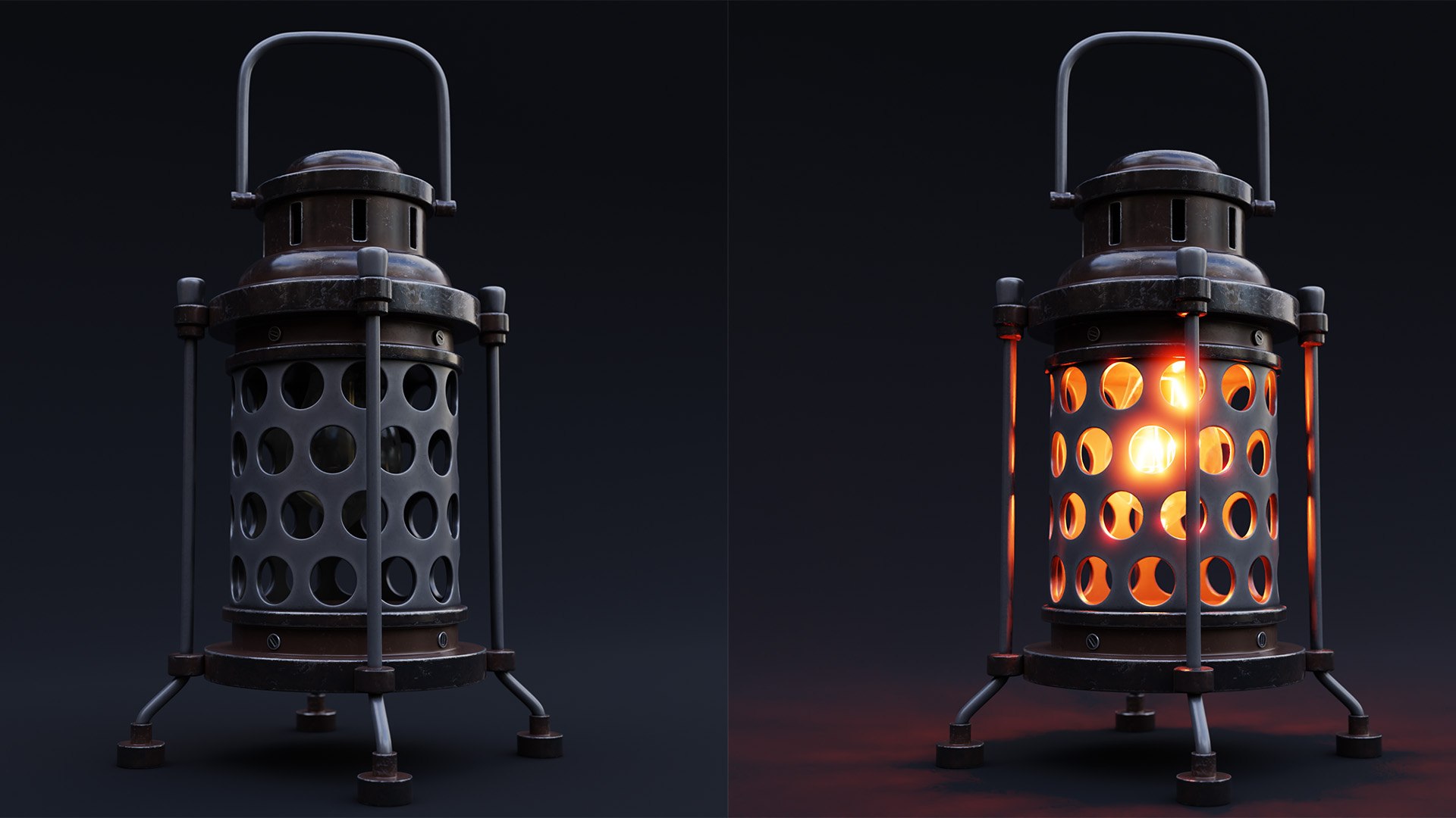 Old Lantern 3D Model - TurboSquid 1919021