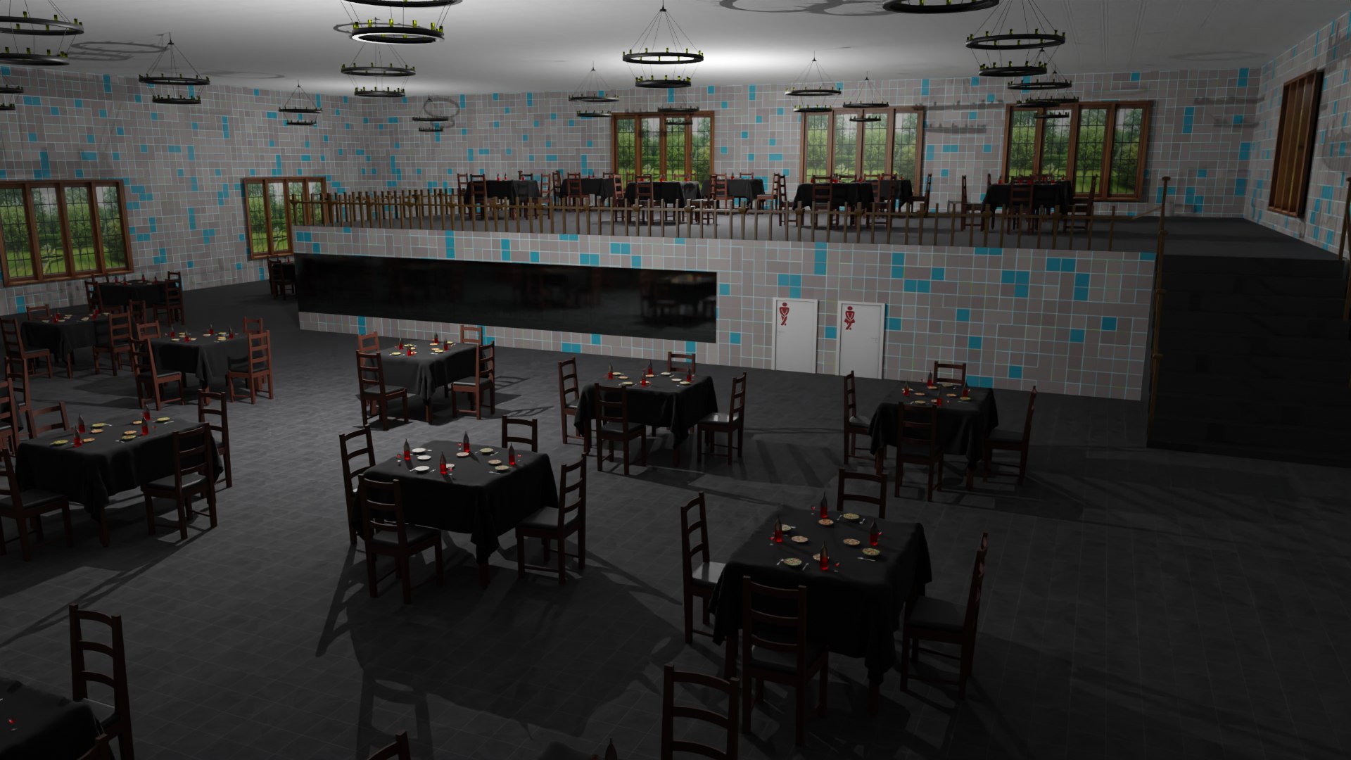 Restaurant 3D Model - TurboSquid 2149247