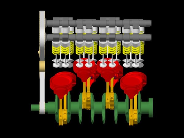 3d model v8 quad cam