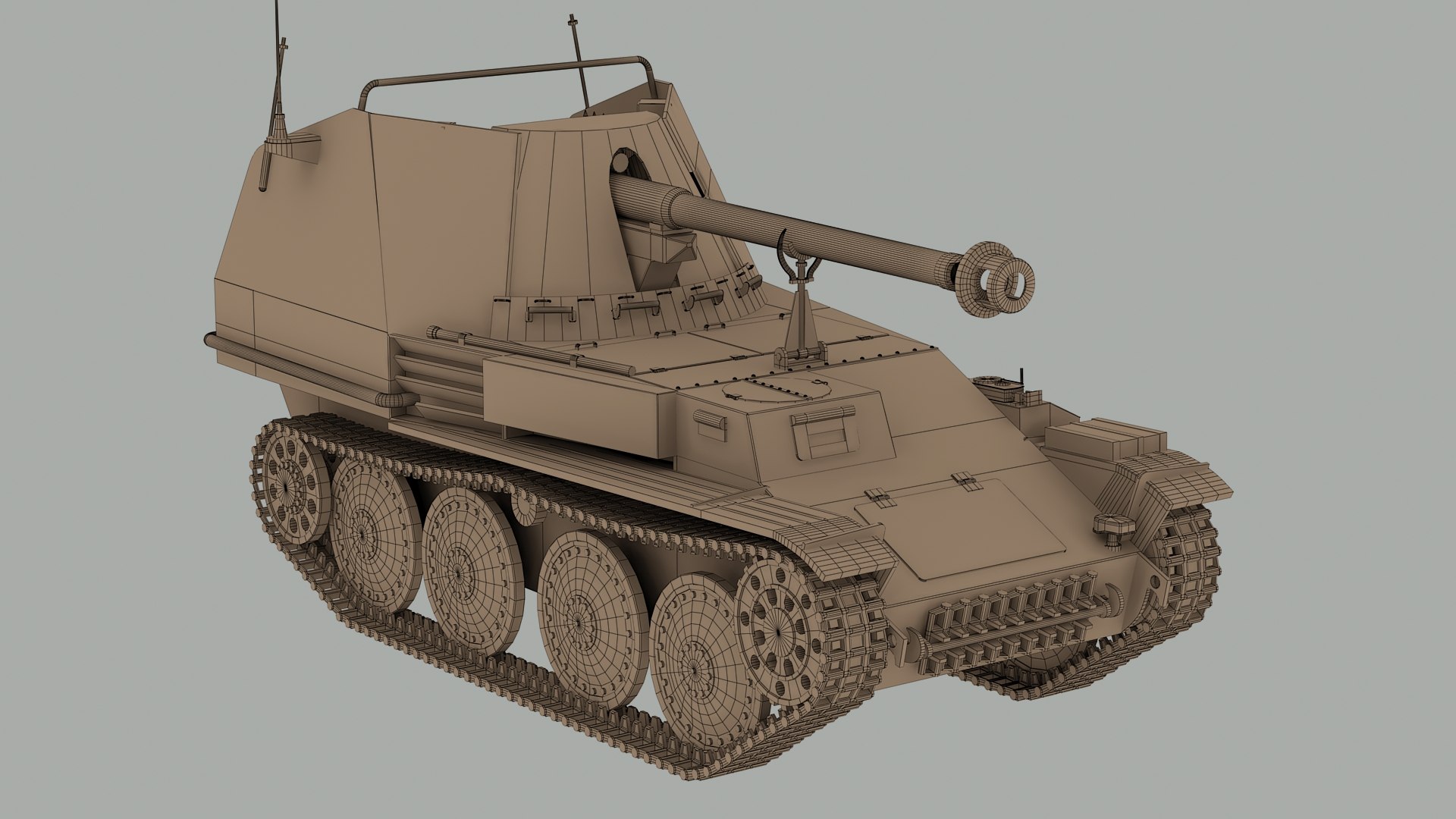 Ww2 German Marder 3 3D Model - TurboSquid 1469624