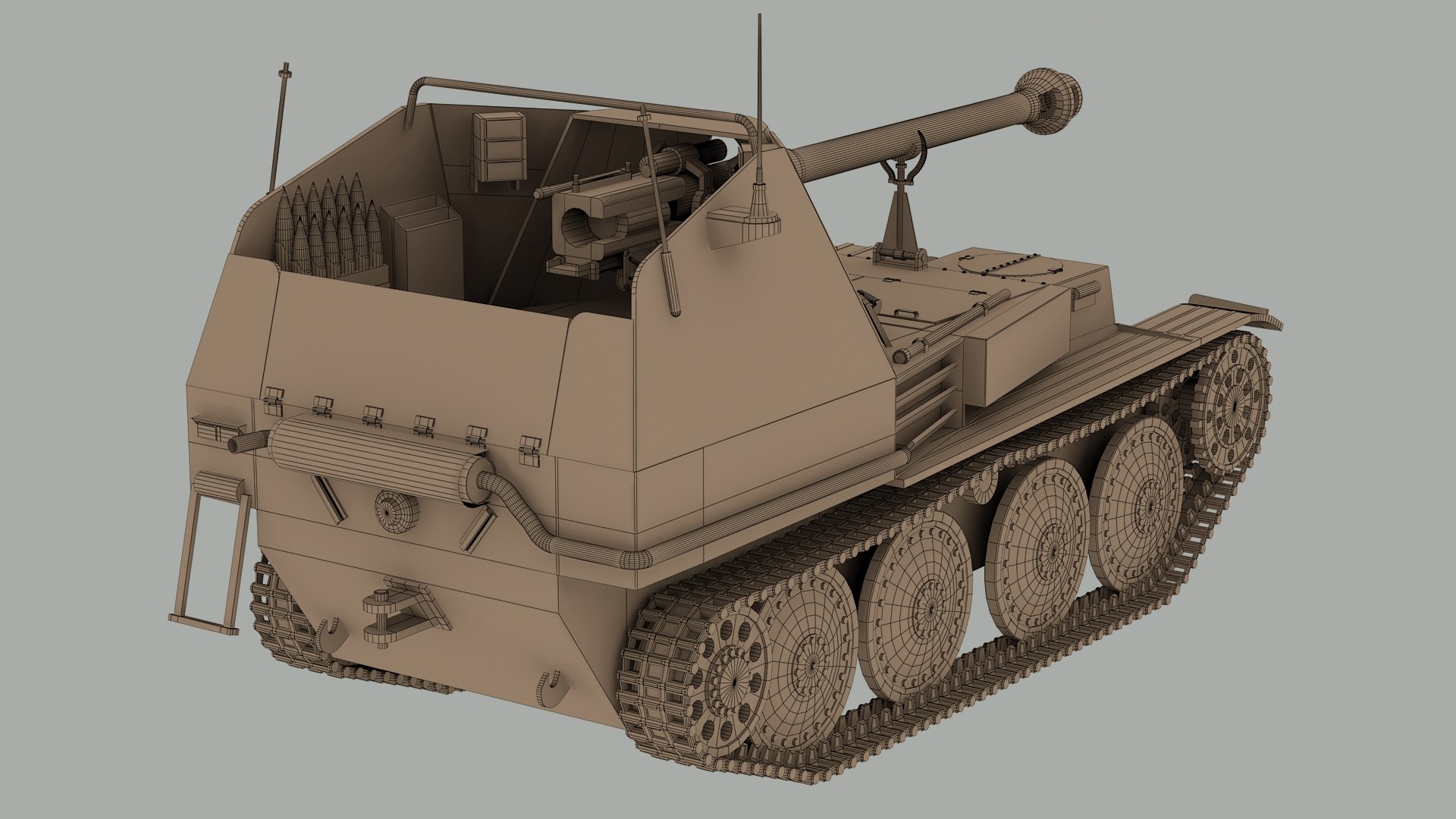 Ww2 German Marder 3 3D Model - TurboSquid 1469624