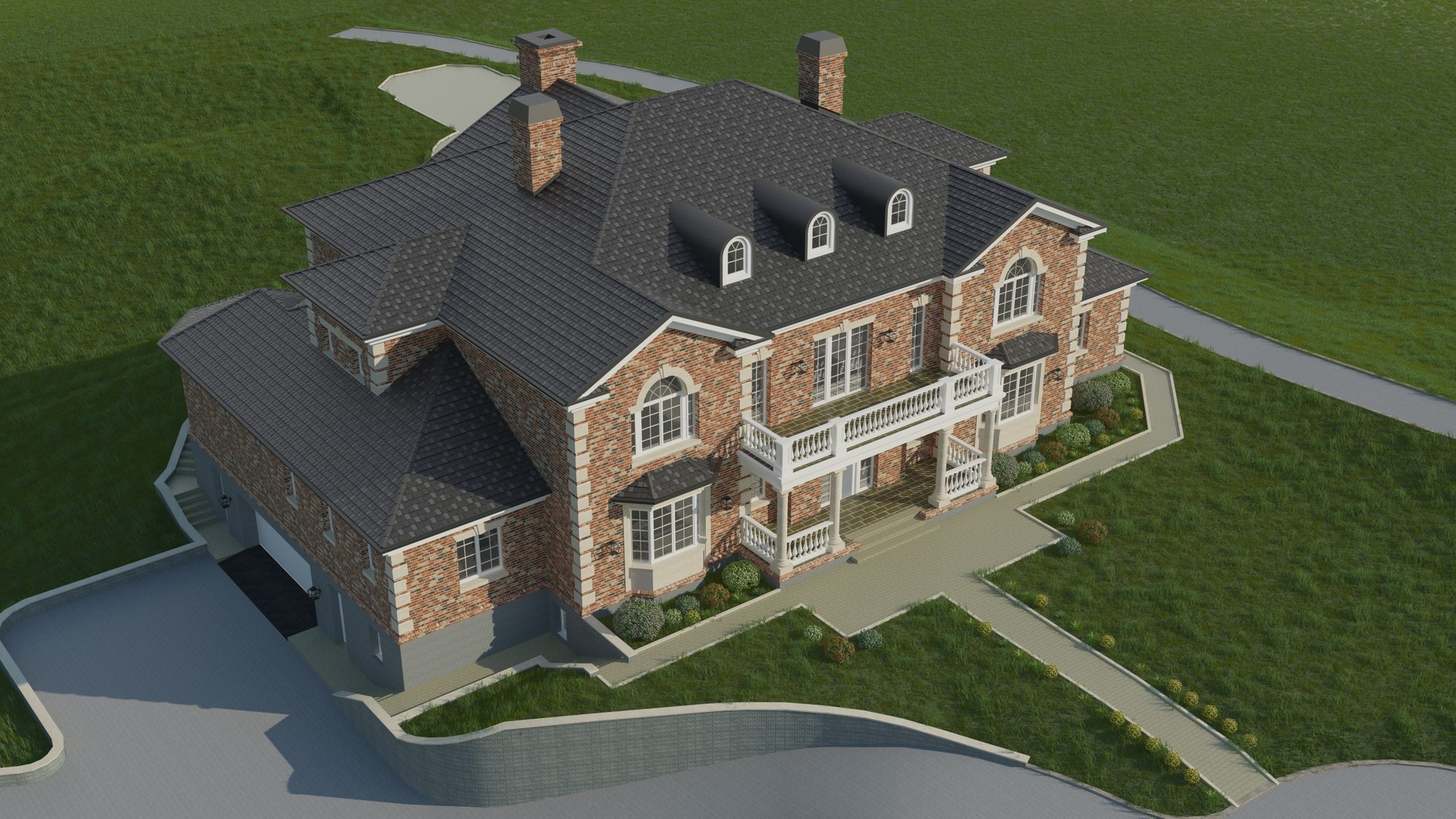 Classic Cottage 3d Model