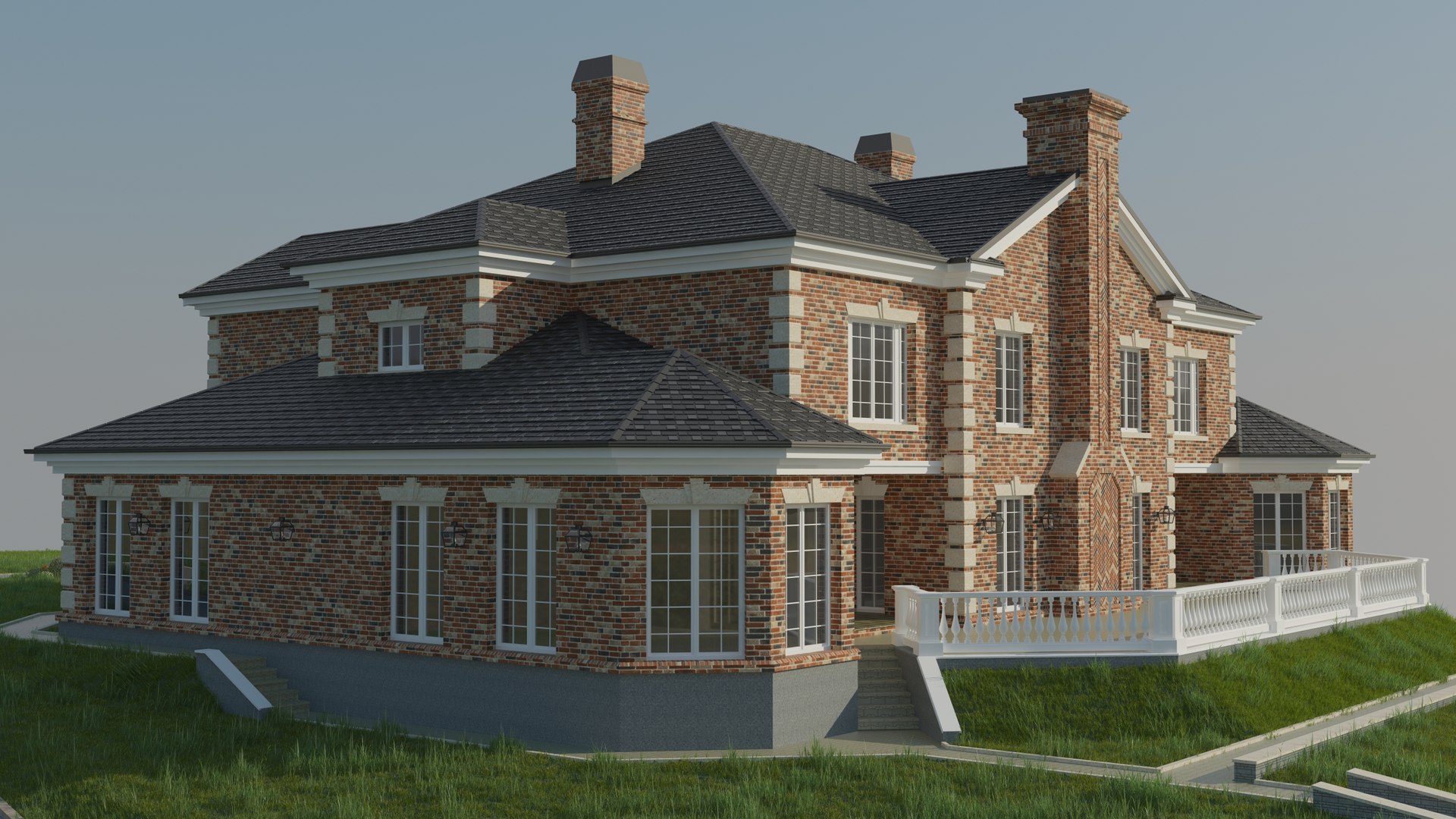 Classic Cottage 3d Model