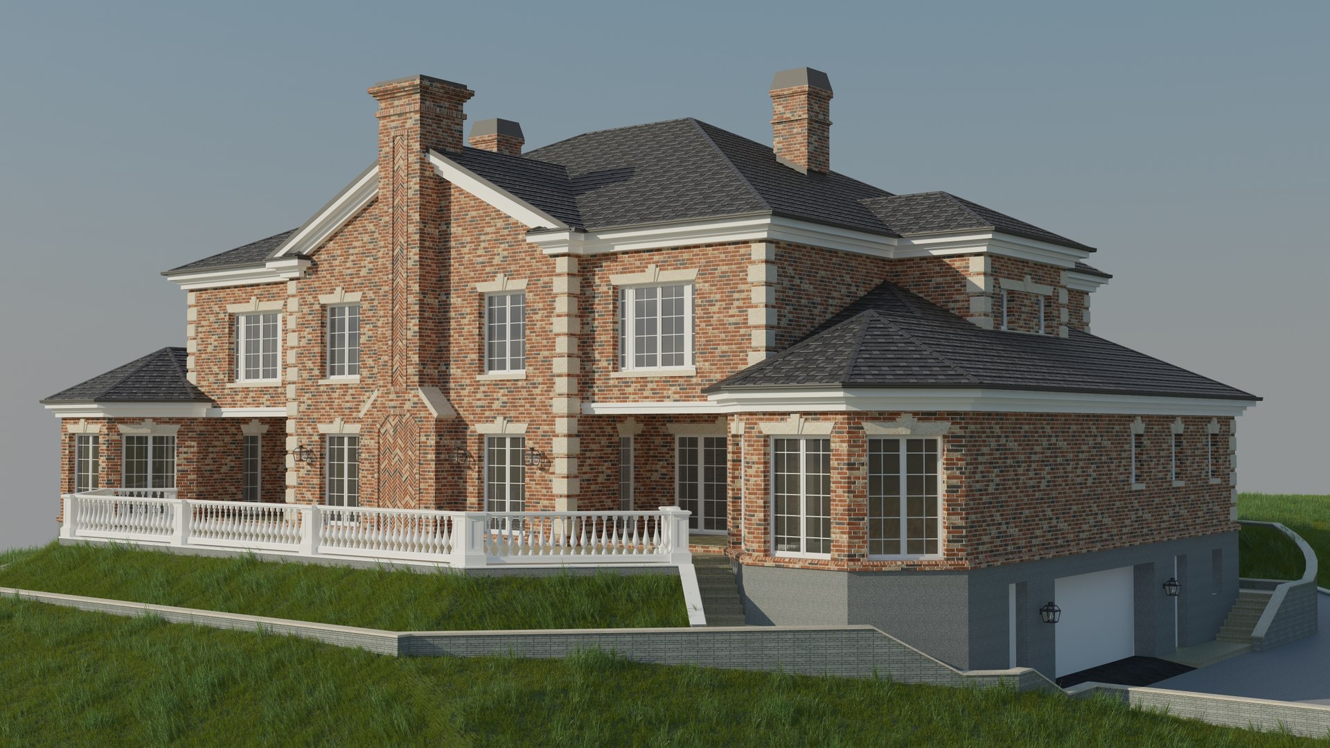 Classic Cottage 3d Model