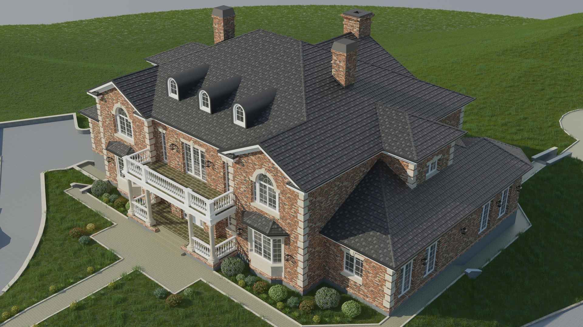 Classic Cottage 3d Model