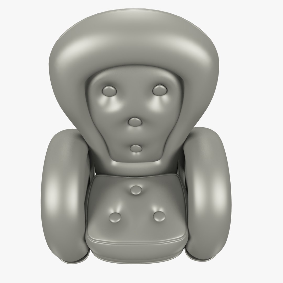 3D Cartoon Armchair Model - TurboSquid 1354457