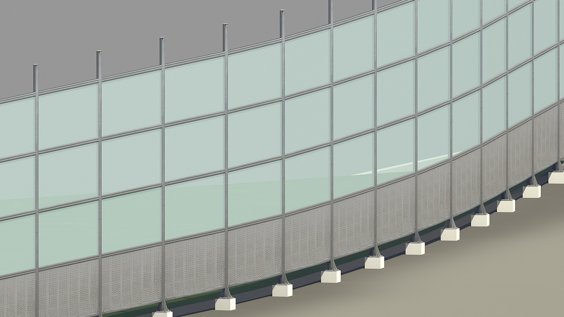 3D Noise Barrier - TurboSquid 1612674