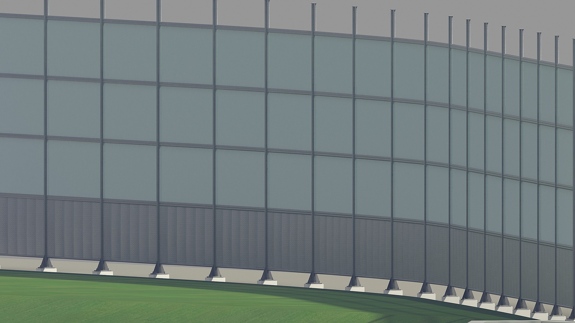3D Noise Barrier - TurboSquid 1612674