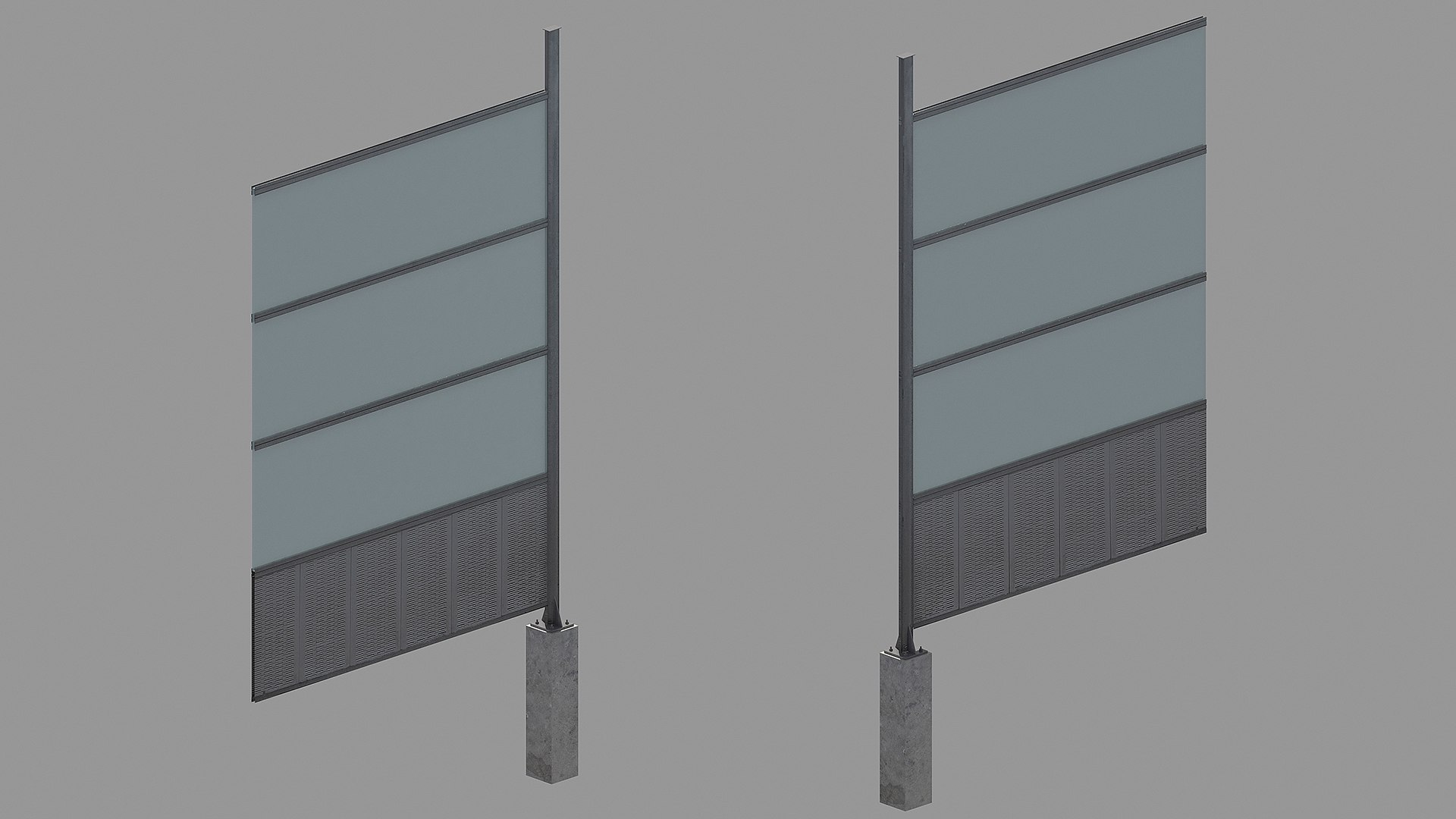 3D Noise Barrier - TurboSquid 1612674