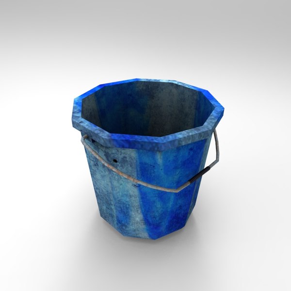 3D FBX bucket plastic lid