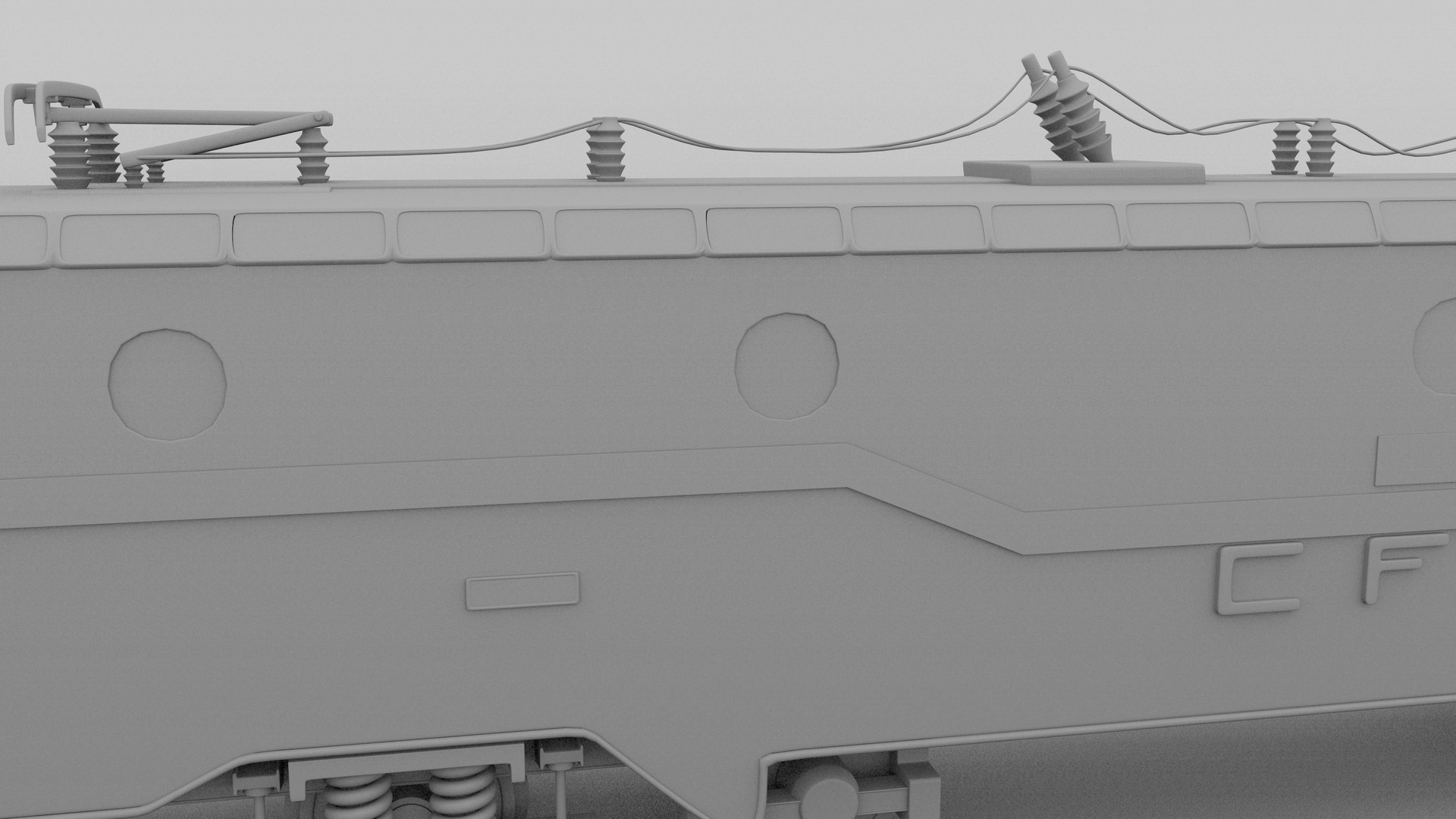 3d Class 42 Electric Locomotive Model