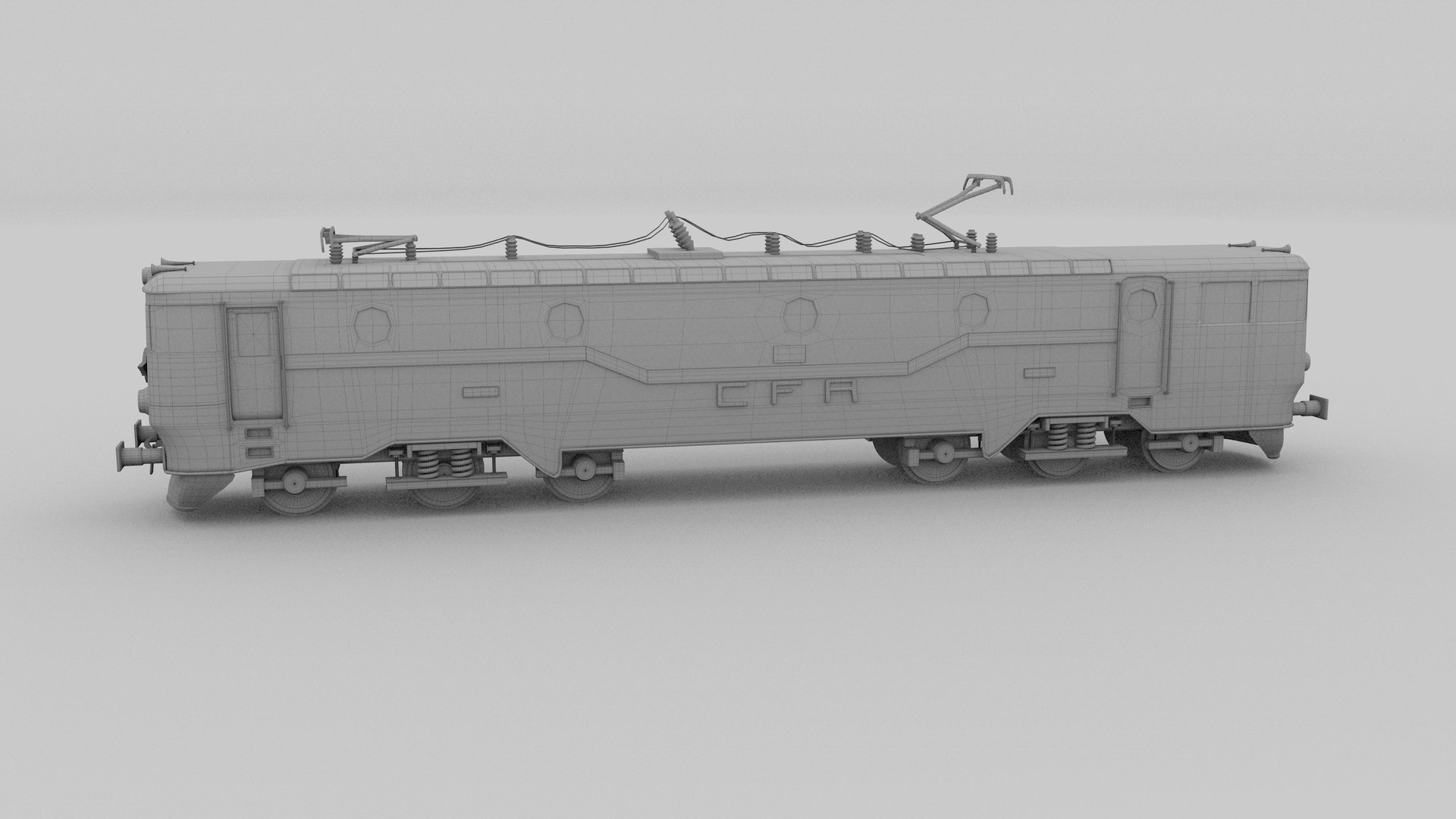 3d class 42 electric locomotive model