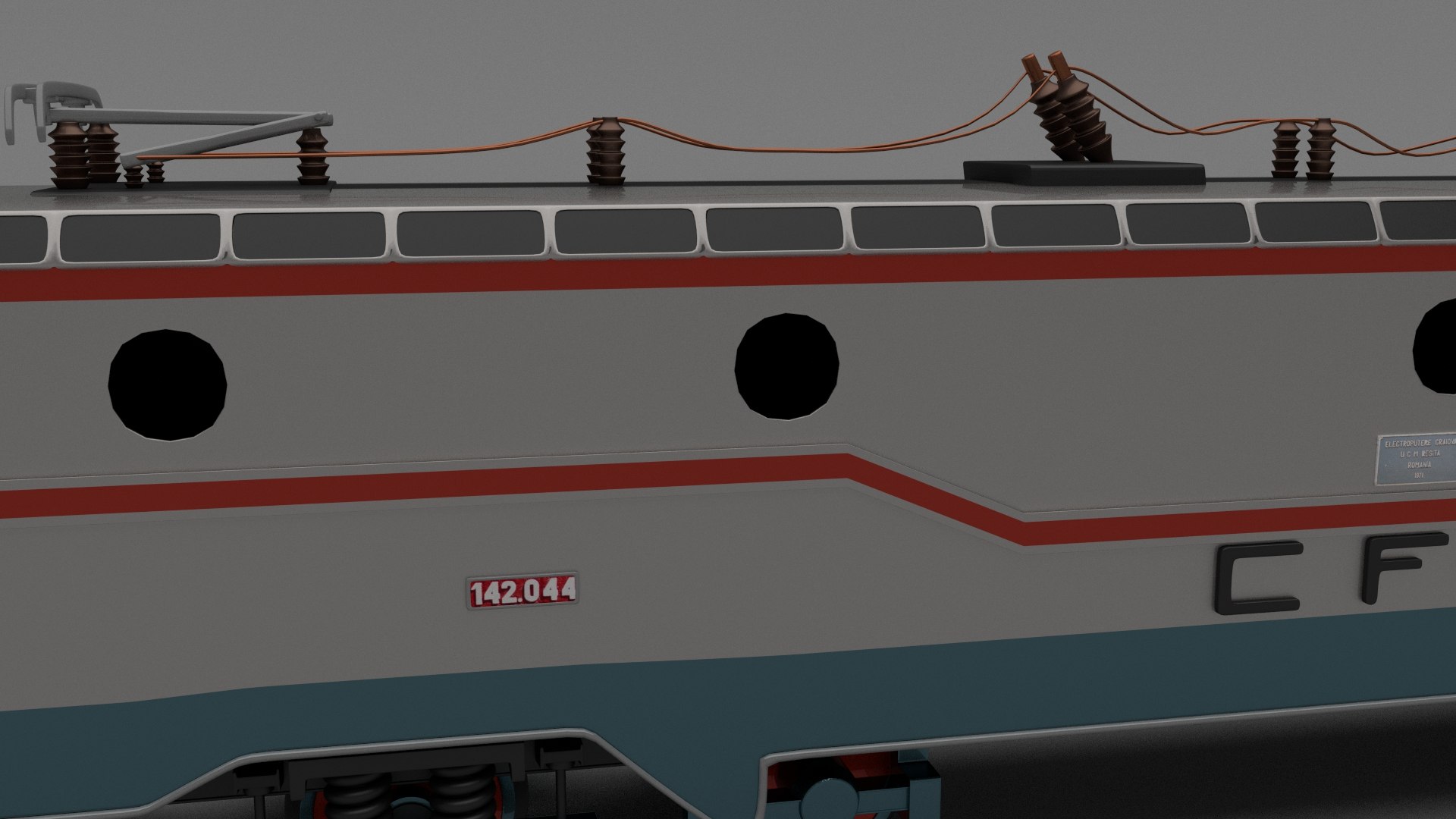 3d Class 42 Electric Locomotive Model