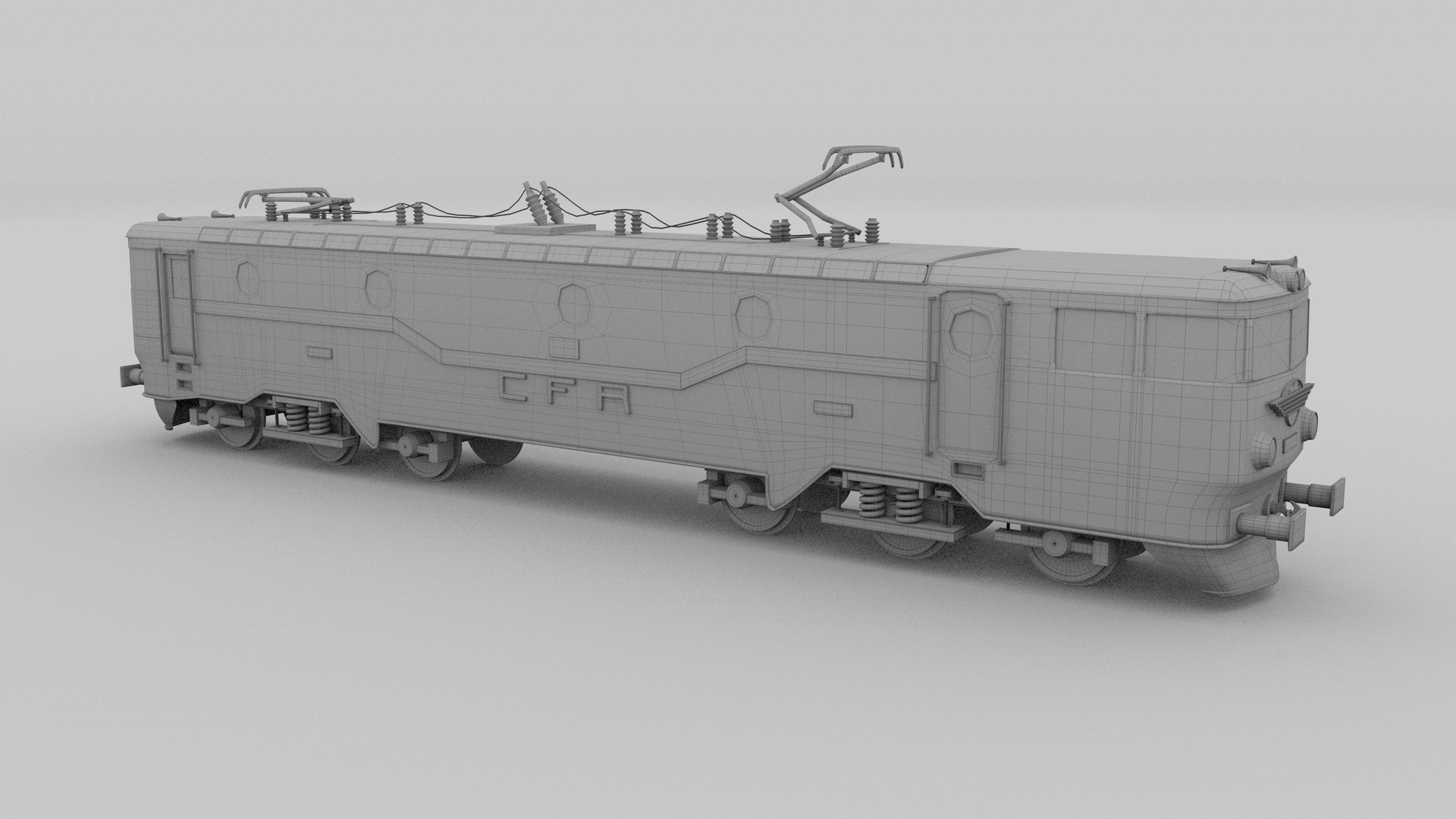 3d class 42 electric locomotive model