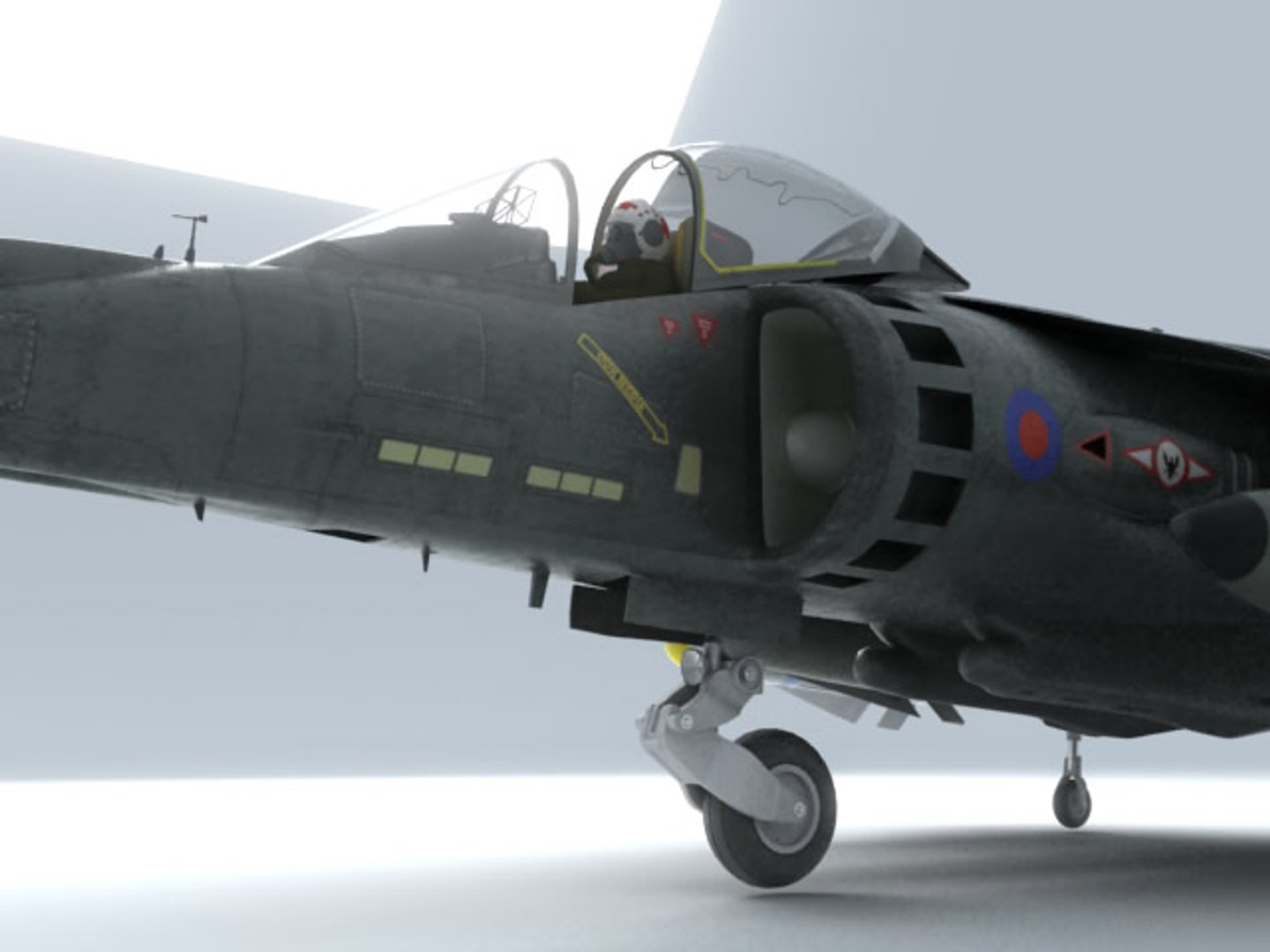 Harrier Jump Jet Gr 3d Model