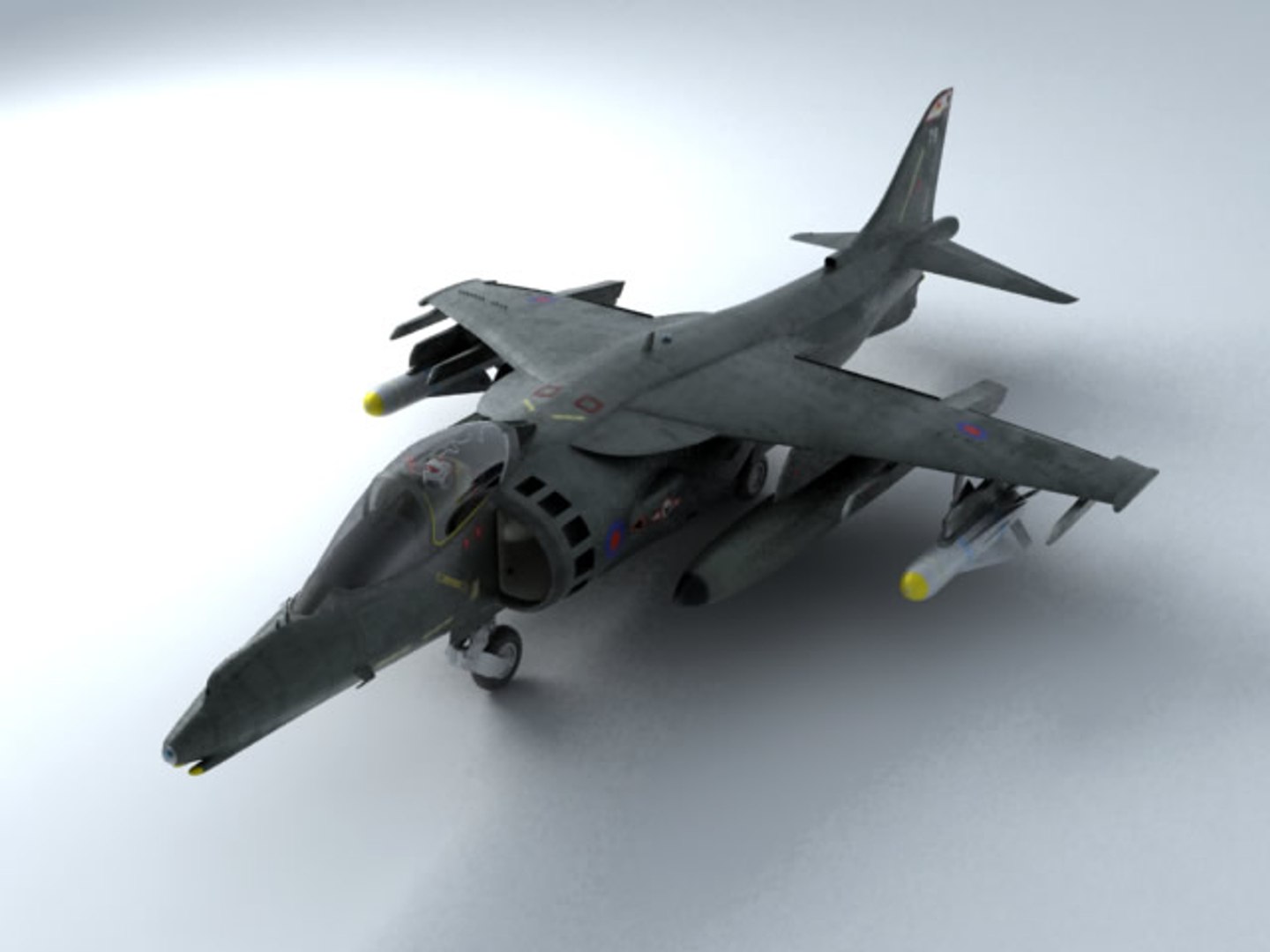 Harrier Jump Jet Gr 3d Model
