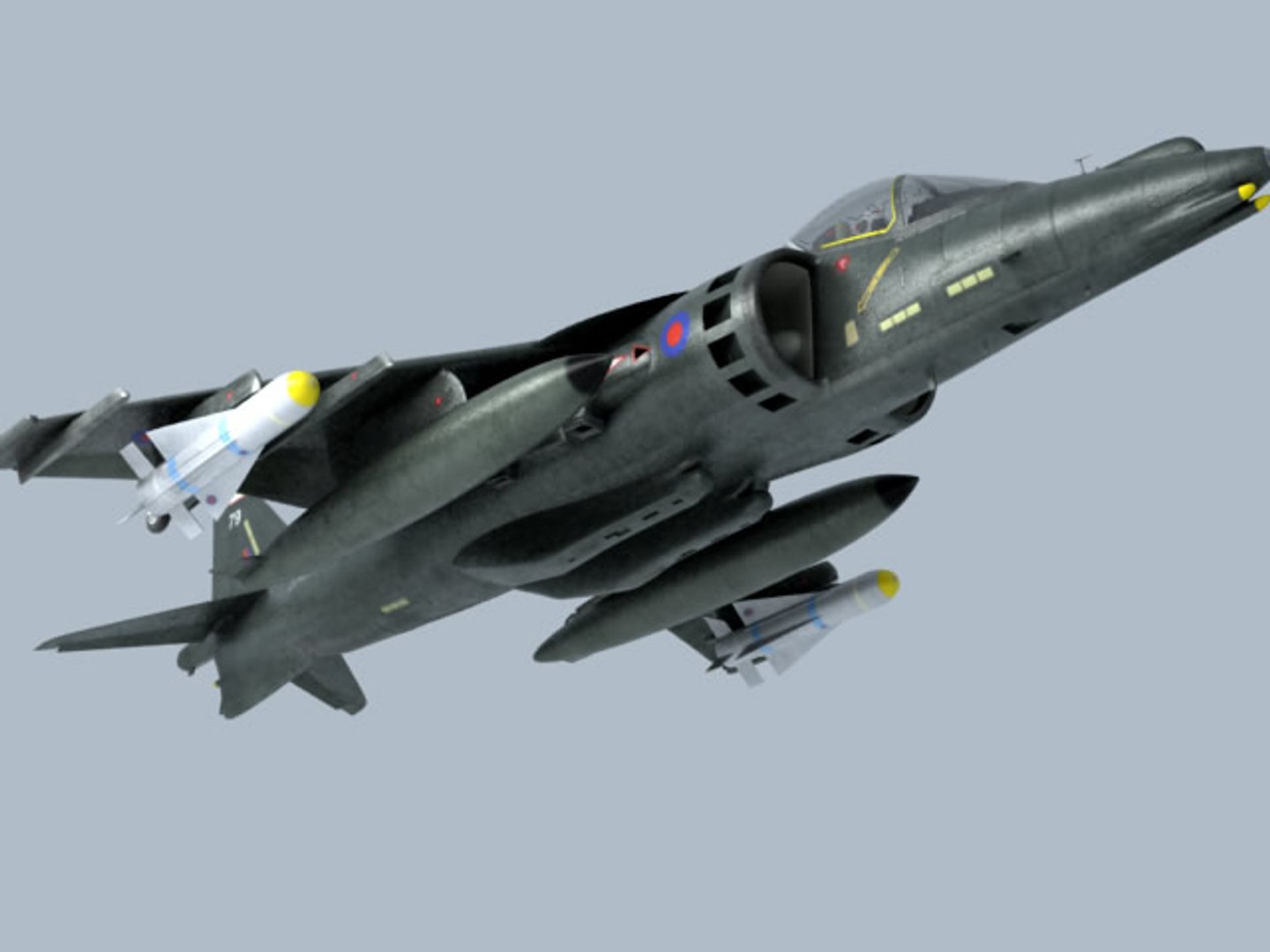 Harrier Jump Jet Gr 3d Model