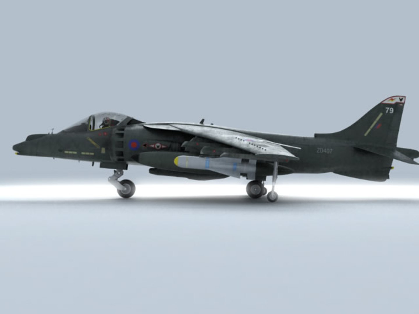 Harrier Jump Jet Gr 3d Model