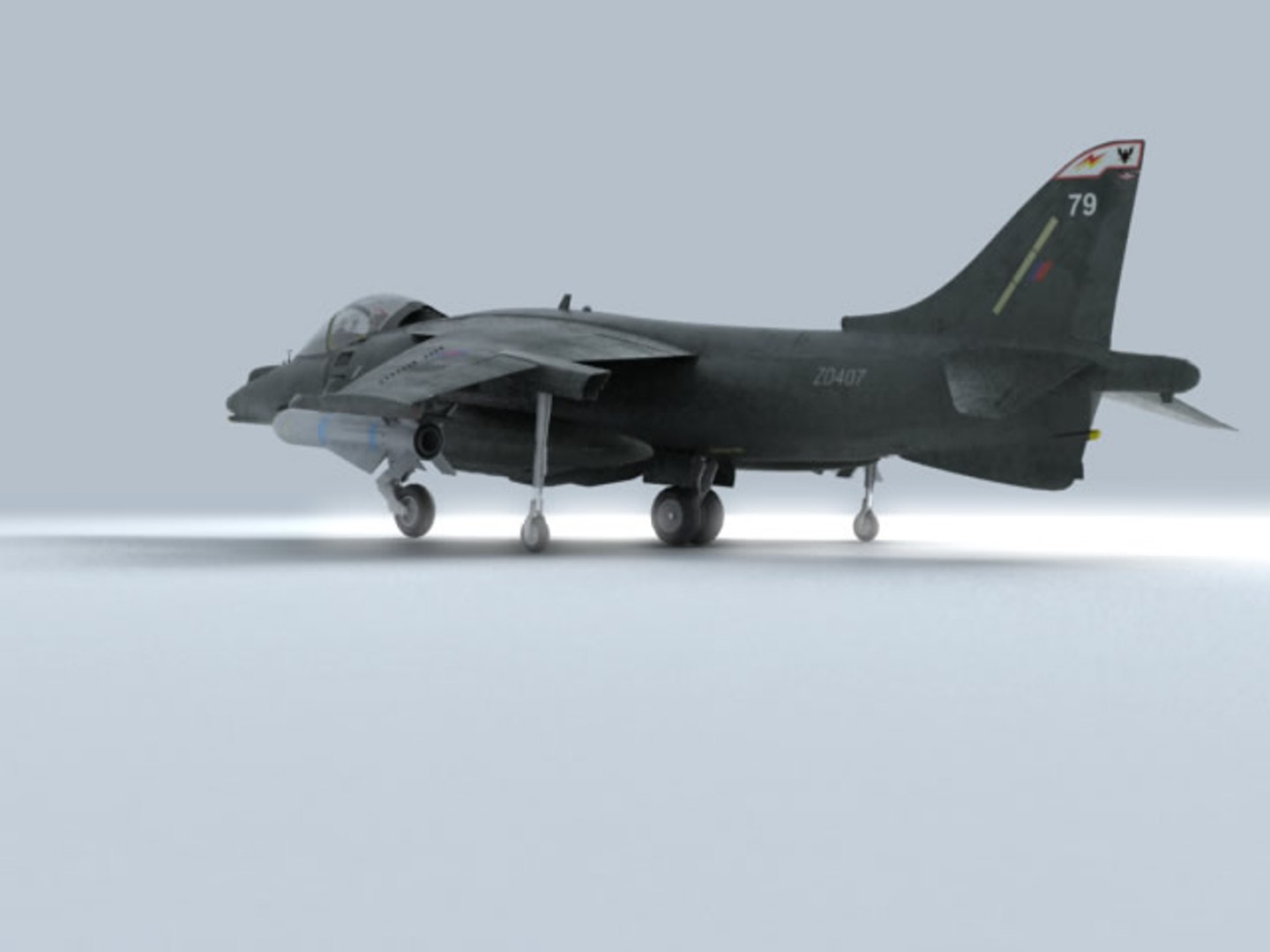 Harrier Jump Jet Gr 3d Model